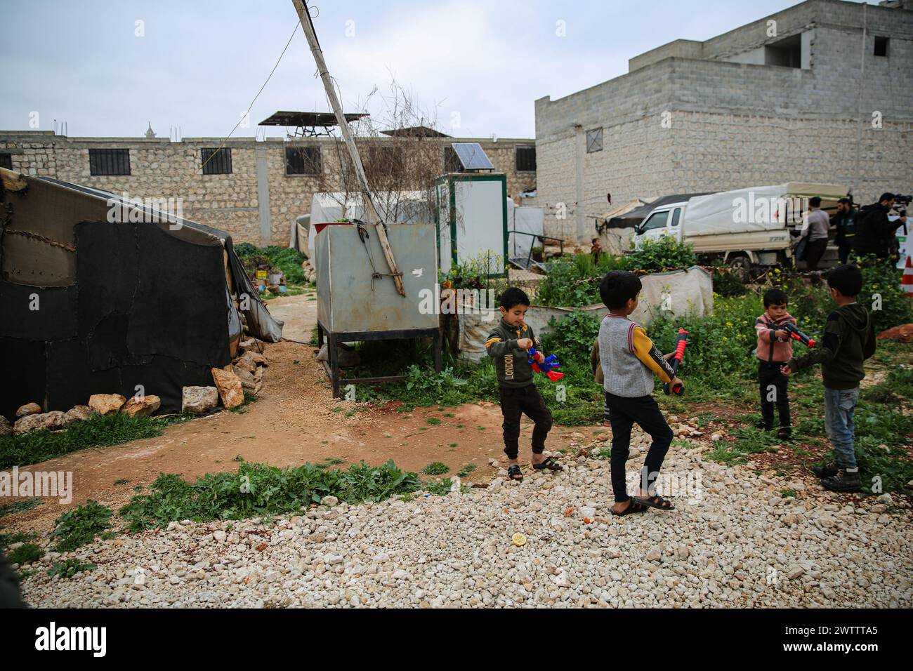 Sarmada, Idlib Governorate, Syria. 18th Mar, 2024. Sarmada, Idlib ...