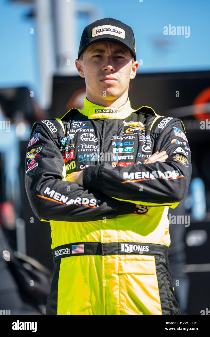 Brandon Jones takes to the track to practice for the Call811.com Every ...