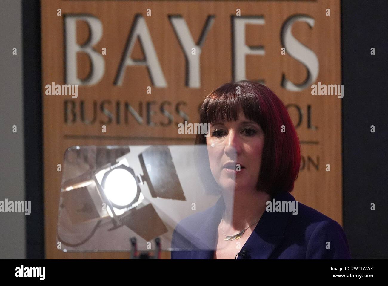 Shadow chancellor Rachel Reeves gives a speech at the Mais lecture held ...