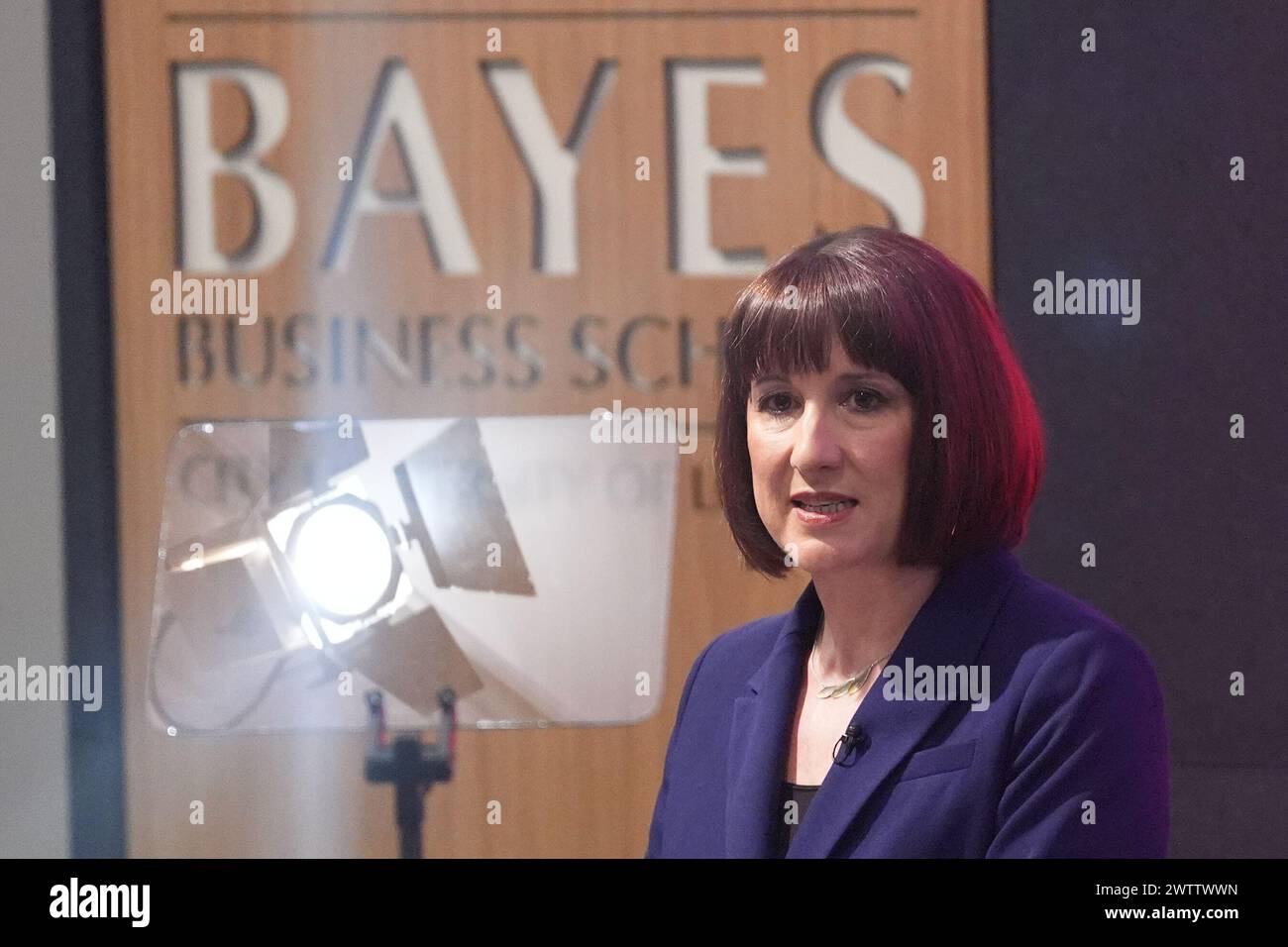 Shadow chancellor Rachel Reeves gives a speech at the Mais lecture held ...