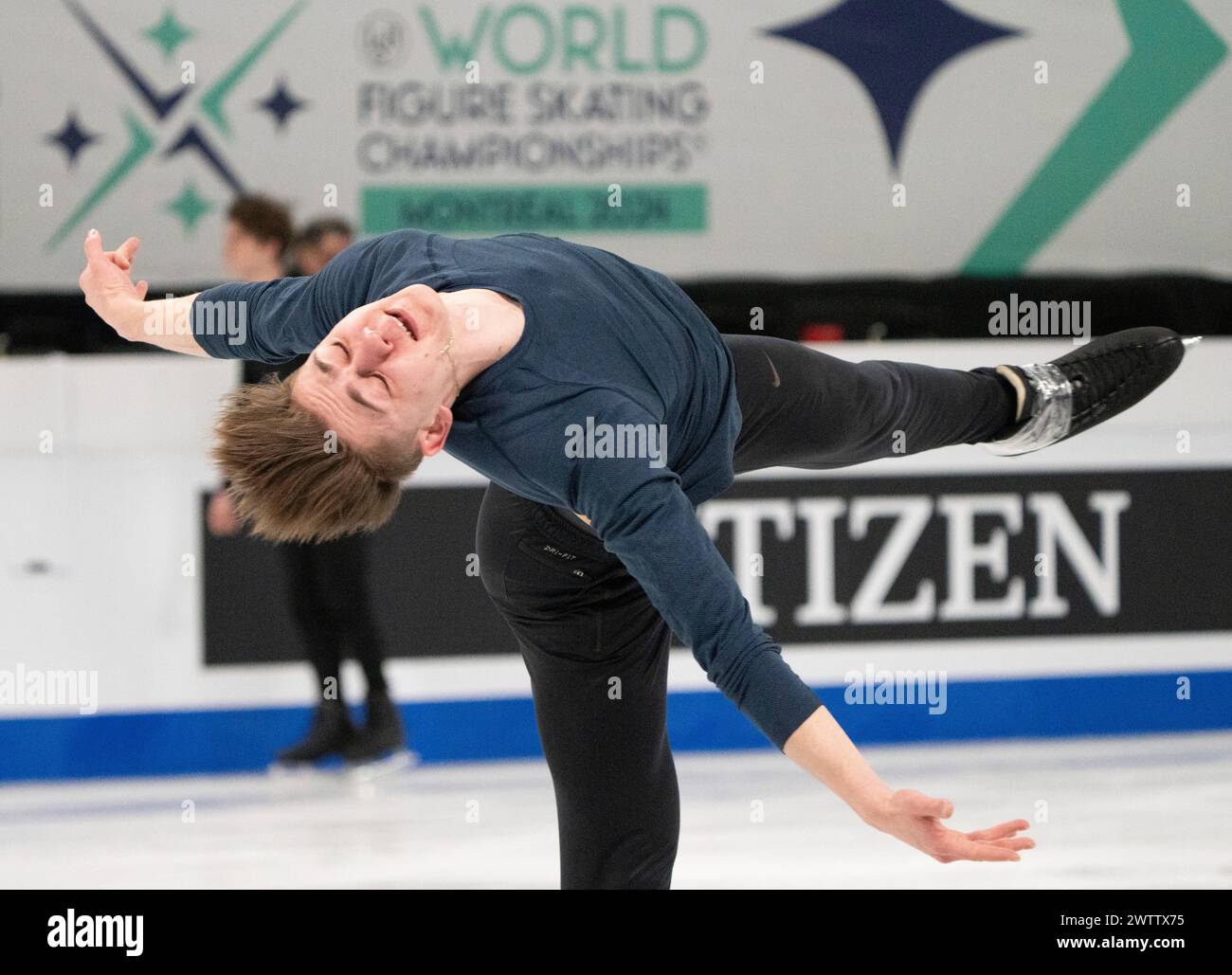 Montreal, Canada. 19th Mar, 2024. Roman Sadovsky of Canada performs his ...