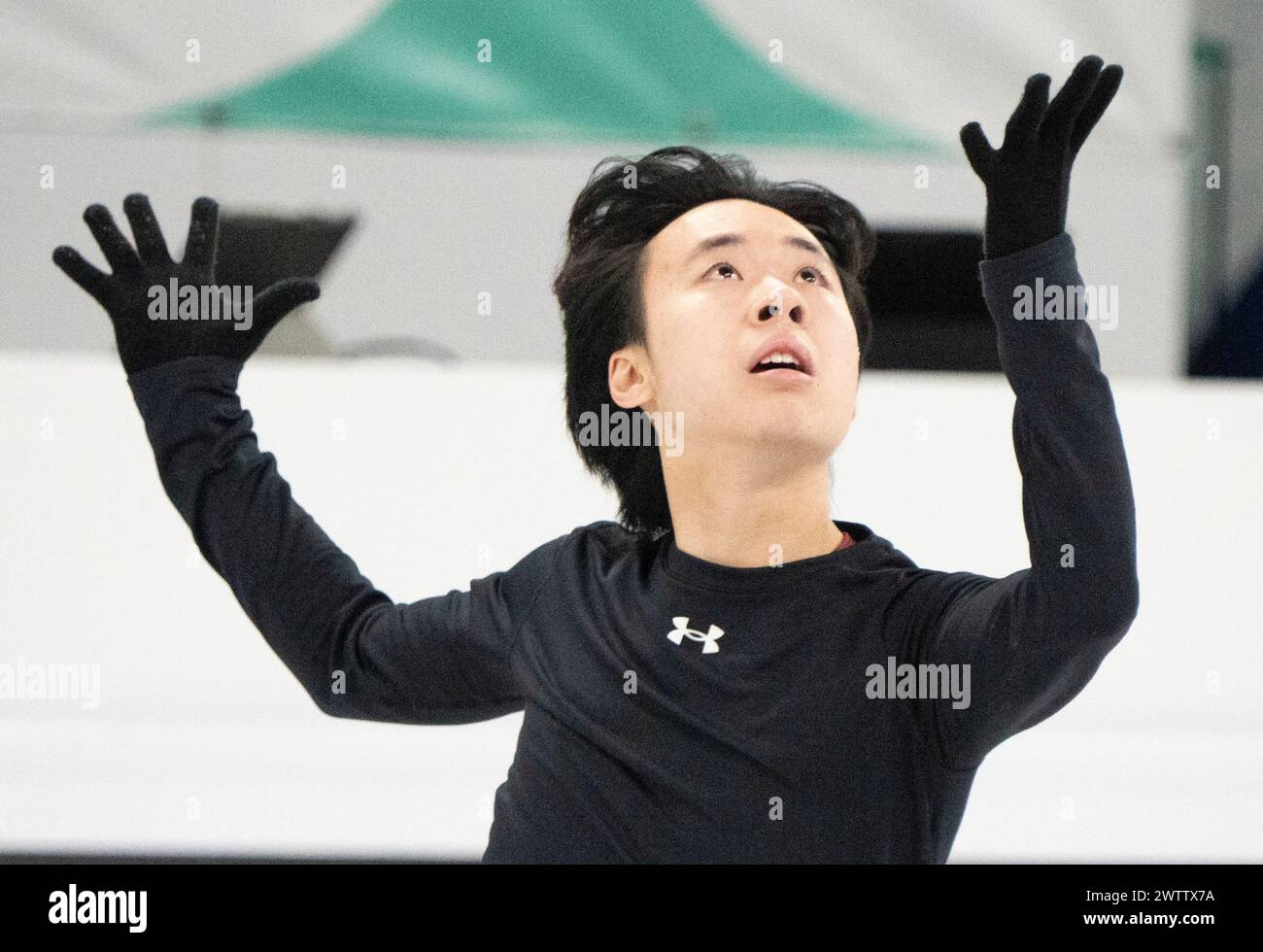 Montreal, Canada. 19th Mar, 2024. Wesley Chiu of Canada performs his ...