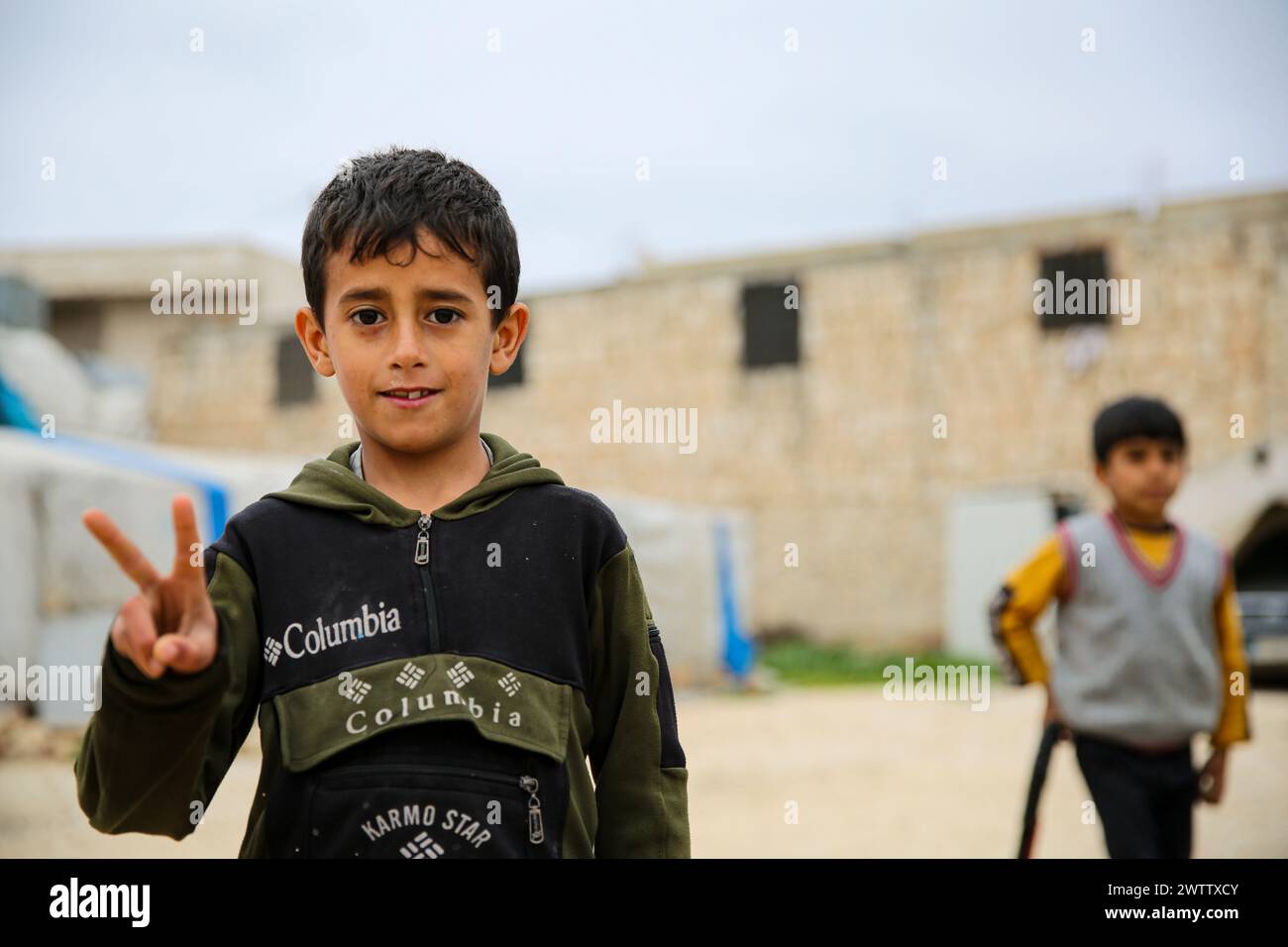 Sarmada, Idlib Governorate, Syria. 18th Mar, 2024. Sarmada, Idlib ...