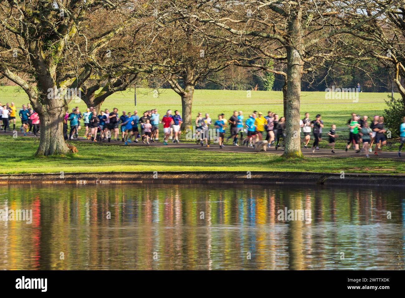 The Parkrun on Southampton Common takes place every Saturday morning ...