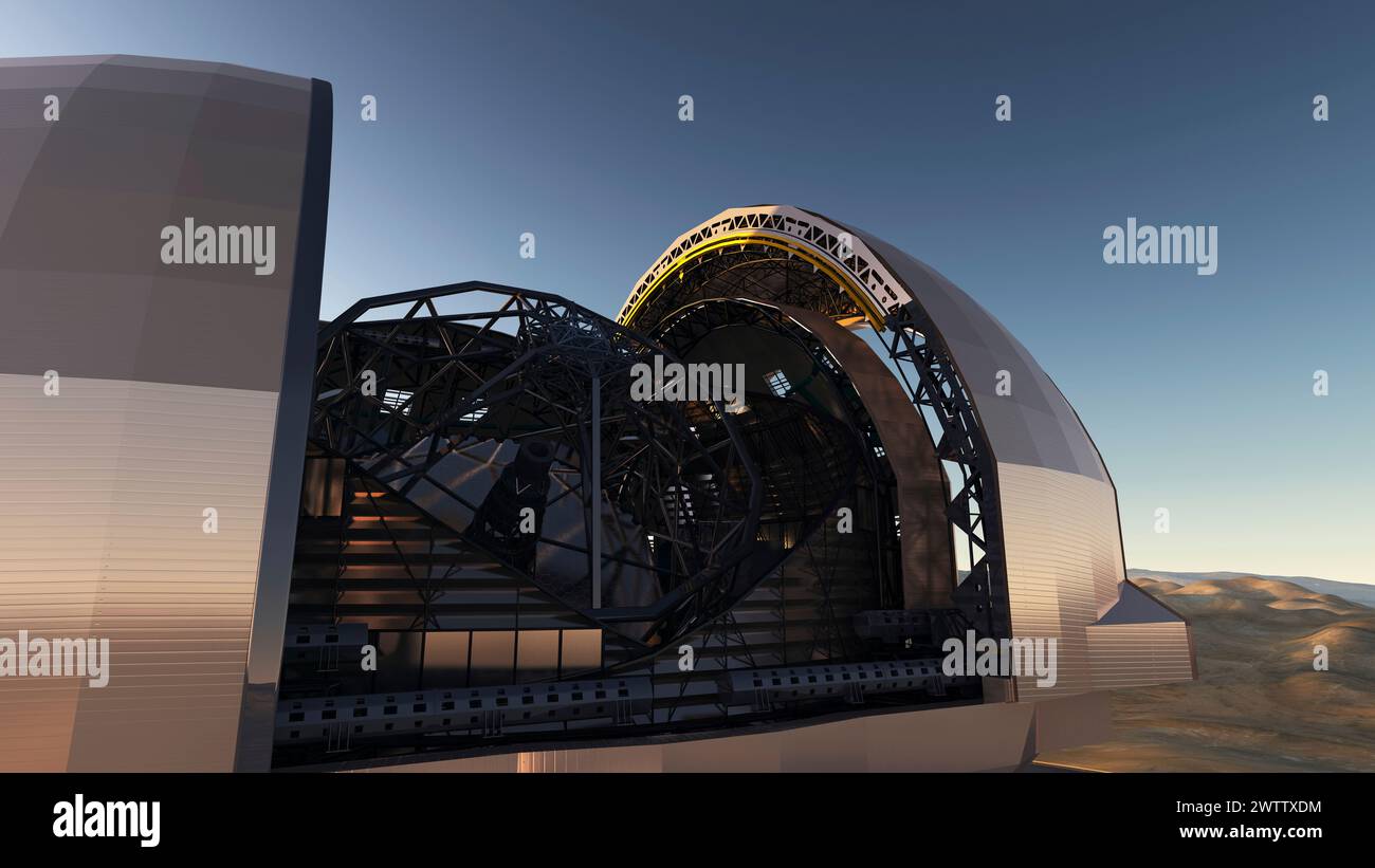 Modern observatory at dusk Stock Photo - Alamy