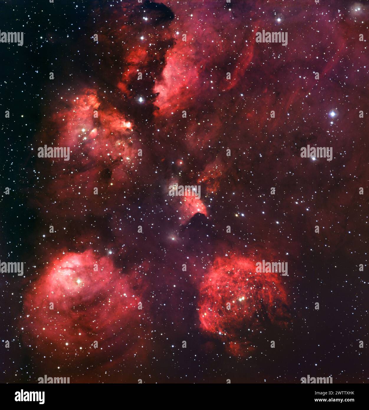 Starry nebula glowing in deep space Stock Photo - Alamy