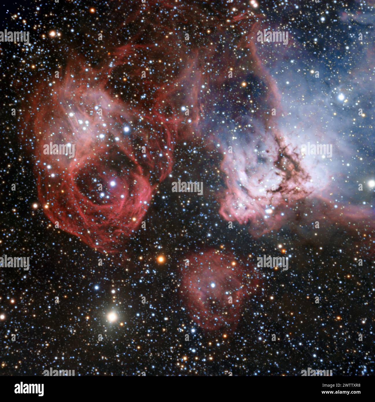 Colorful cosmic nebula in universe hi-res stock photography and images ...