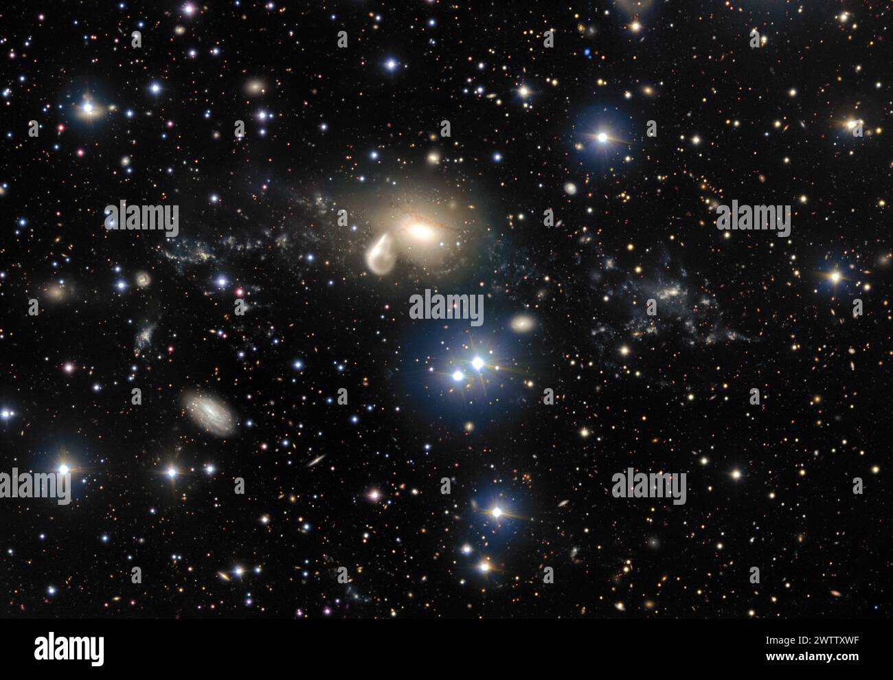 Starry sky with galaxies and stars Stock Photo - Alamy