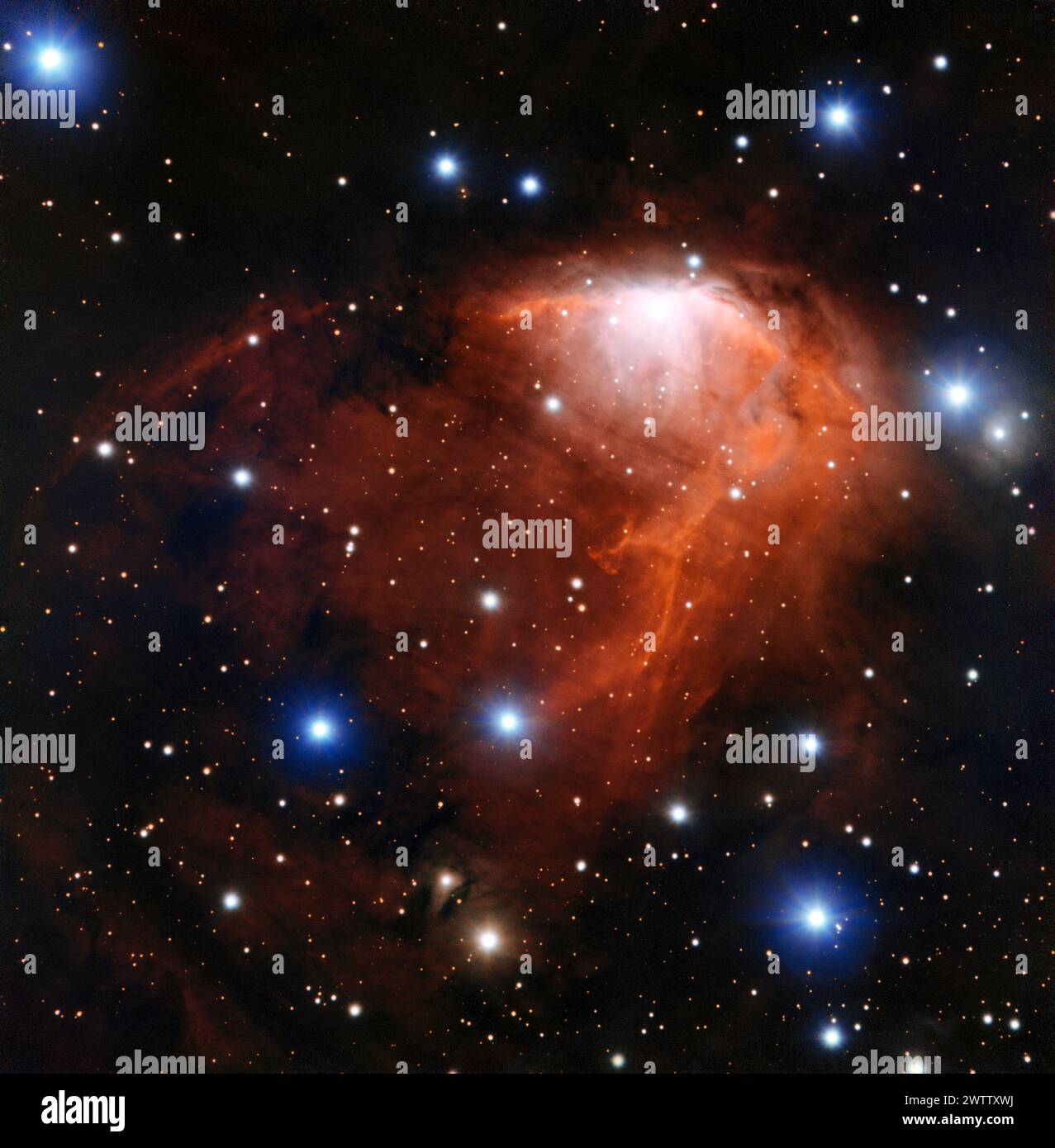 Orange nebula deep space background hi-res stock photography and images ...