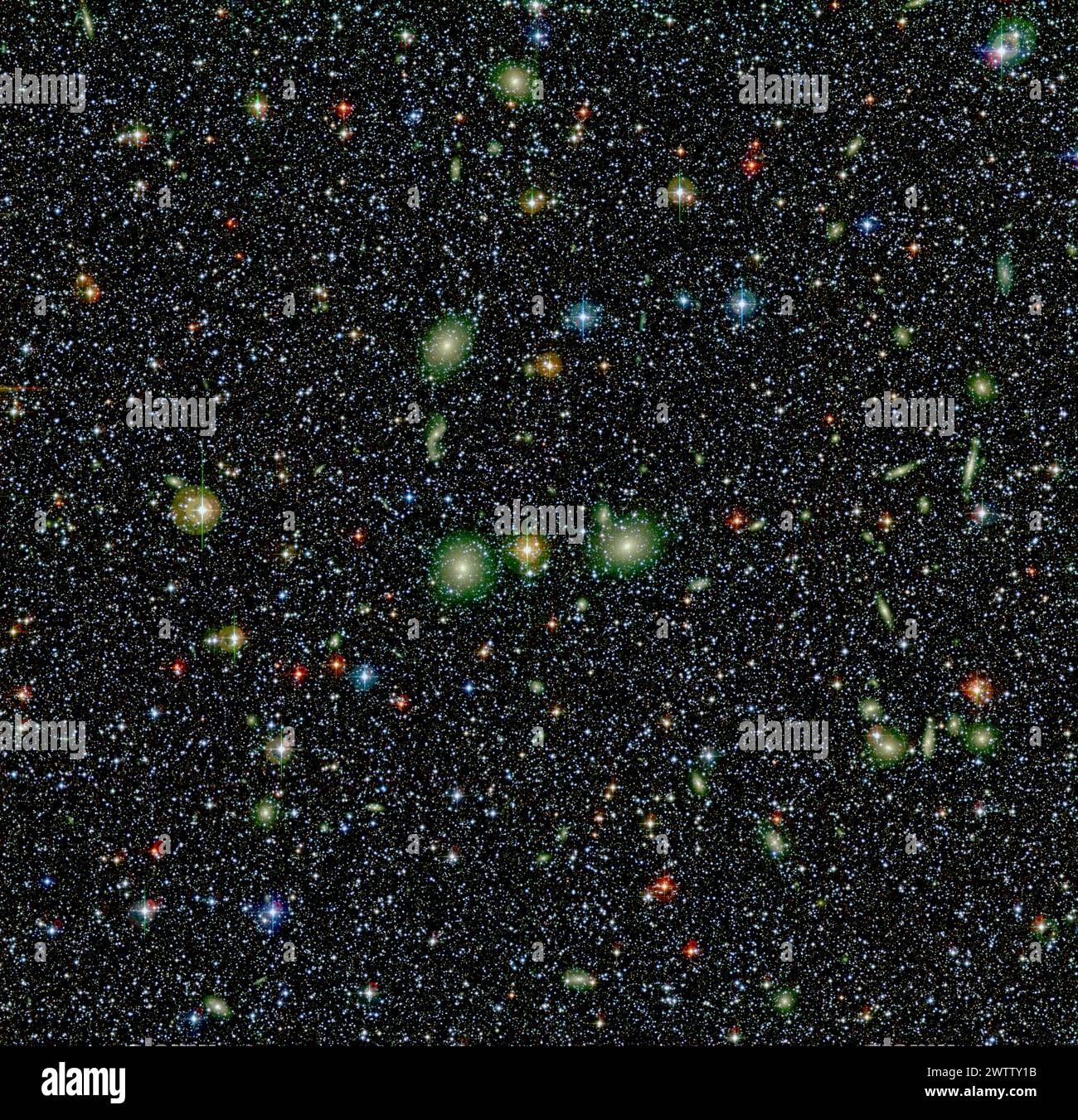 Star-filled night sky with galaxy clusters Stock Photo - Alamy