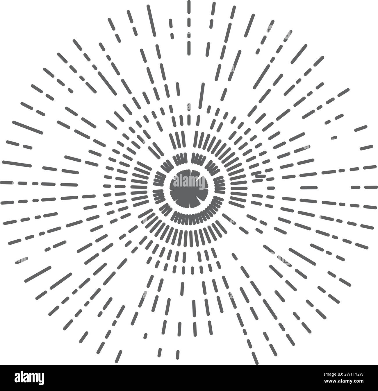 Burst drawing. Retro style stamp. Round emblem Stock Vector Image & Art ...