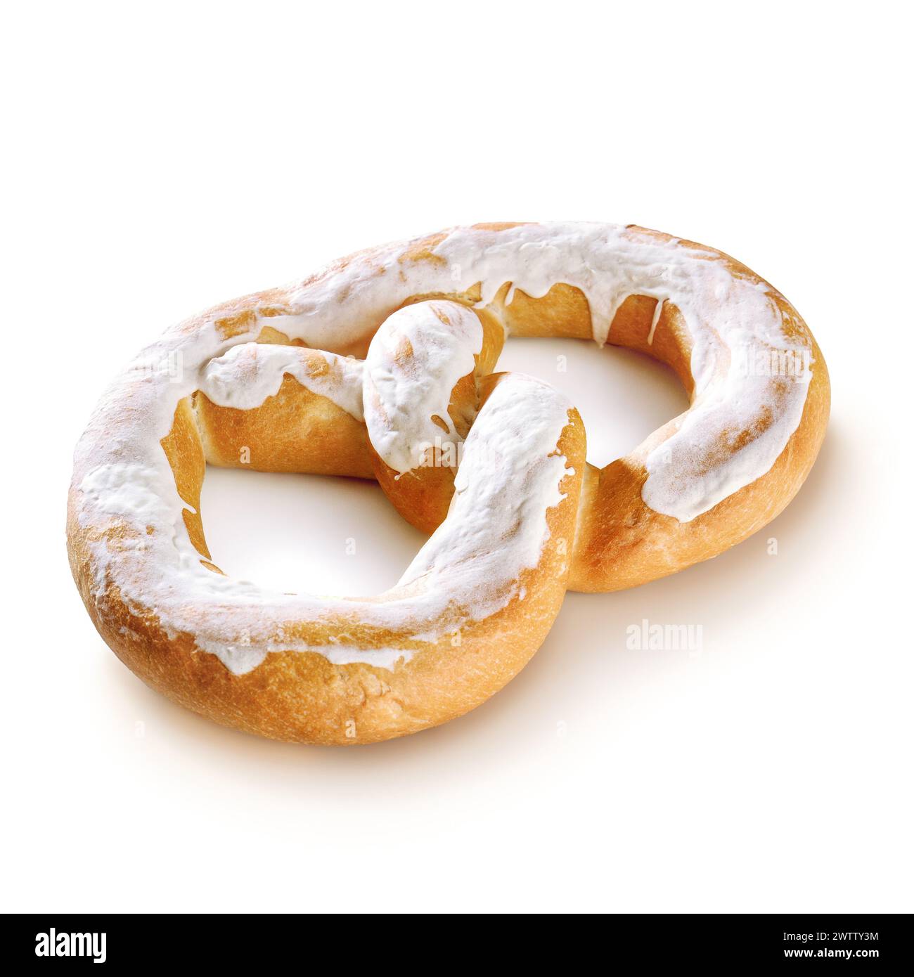 Enjoy the simplicity of a single salted pretzel, with its golden-brown ...