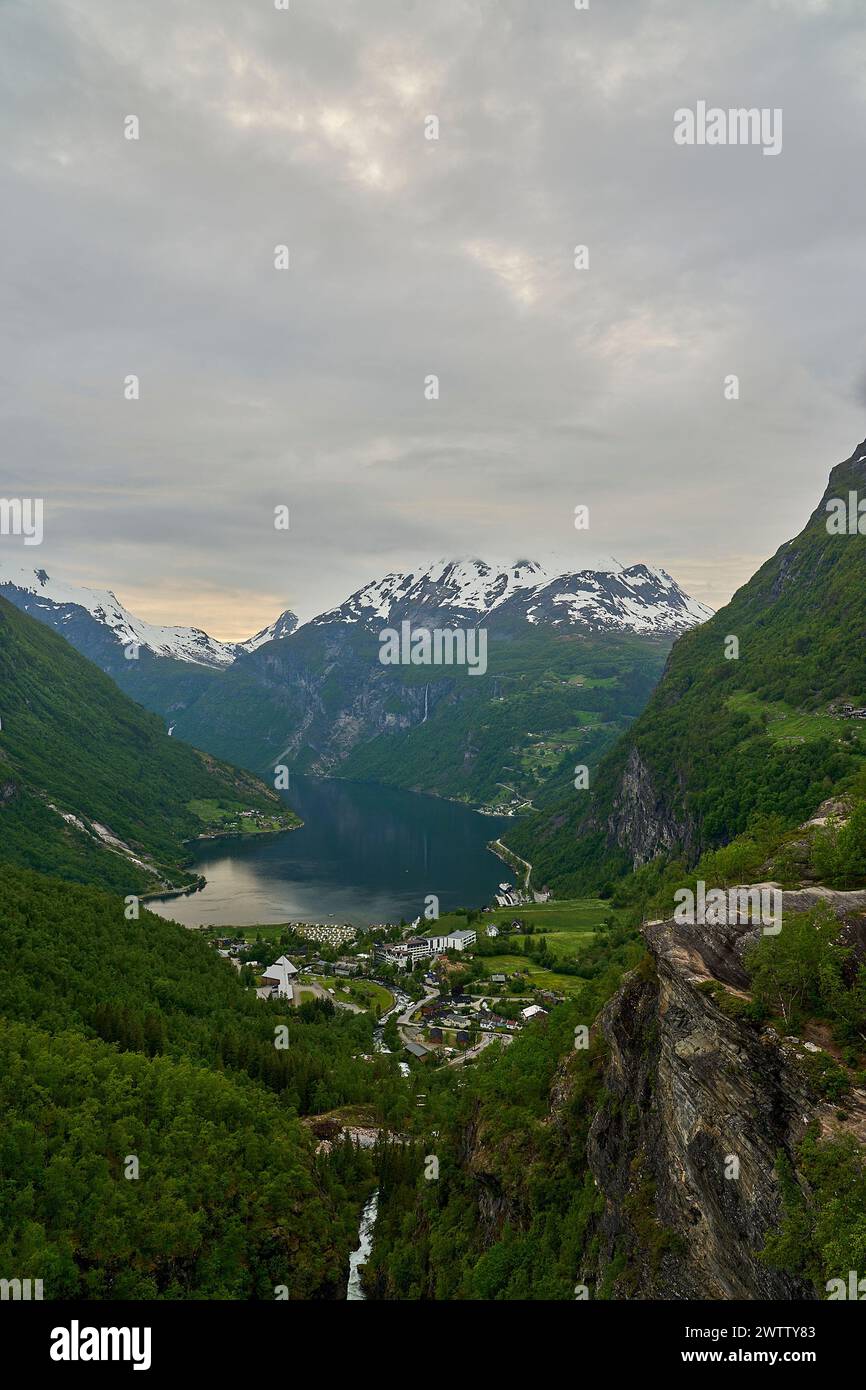 Beautiful Geiranger Fjord is a well known and popular travel ...
