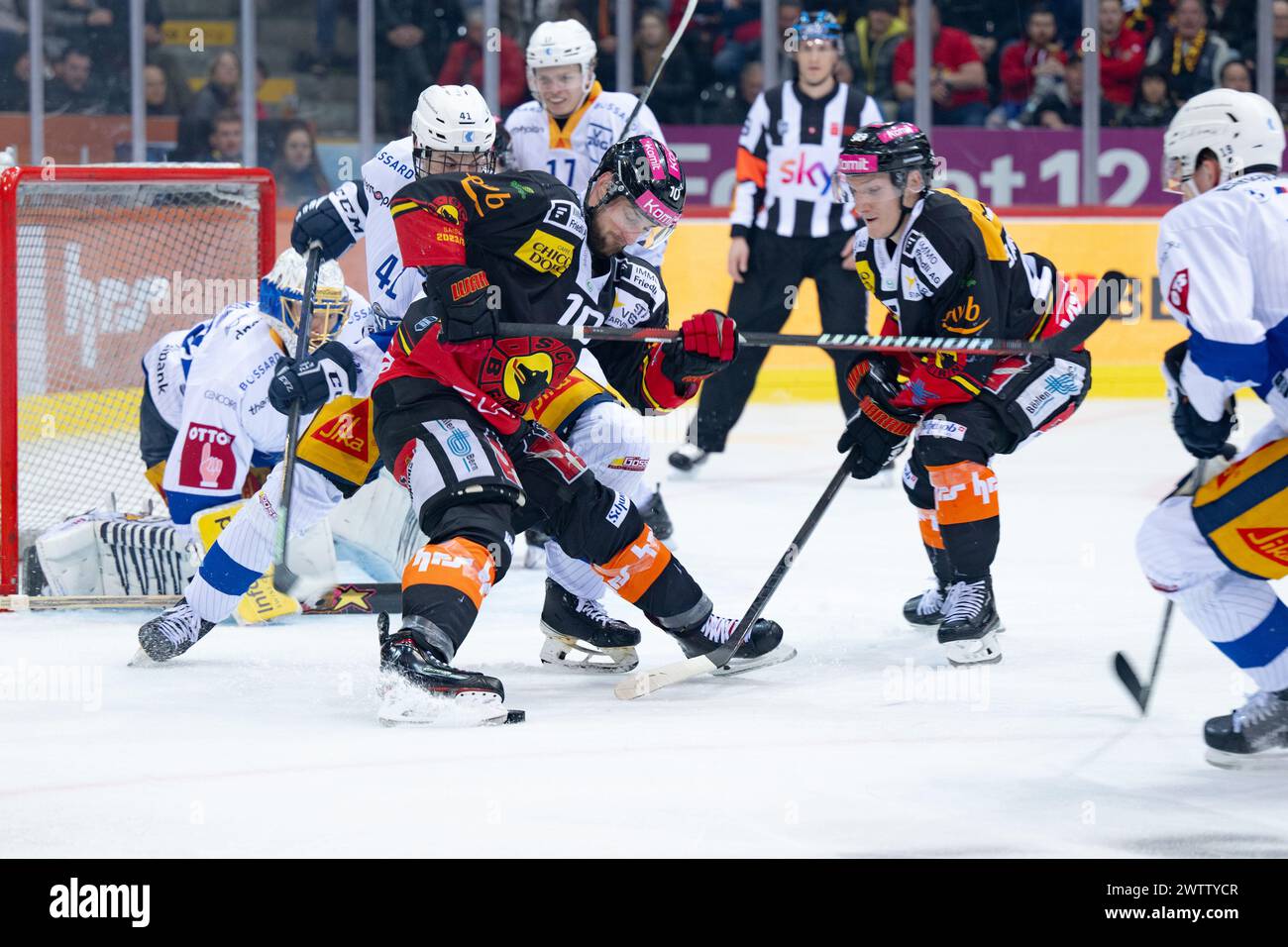 Bern, Postfinance Arena, NL Quarterfinals: SC, USA. 19th Mar, 2024 ...
