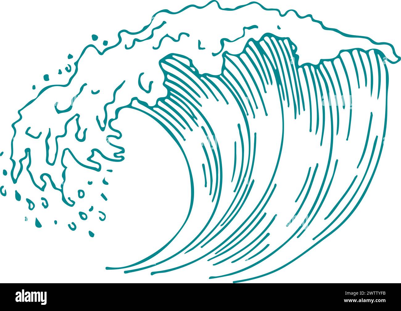 Foam sea water ocean Cut Out Stock Images & Pictures - Alamy