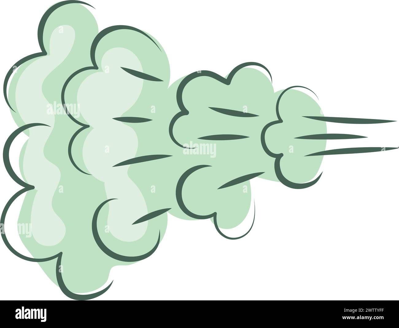 Fart icon. Green air poison comic effect Stock Vector Image & Art - Alamy