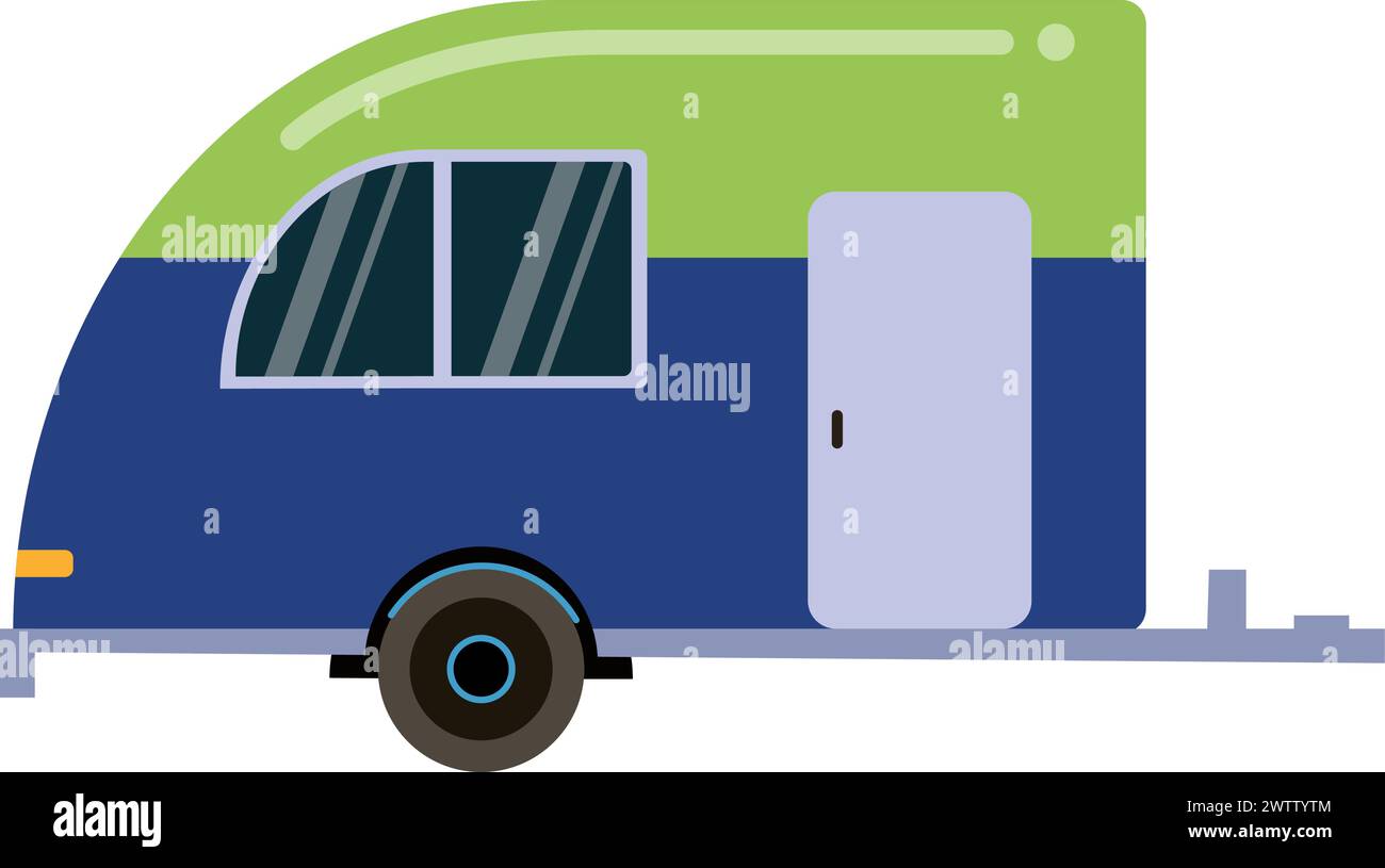 Travel trailer. Cartoon camper truck. Rv icon Stock Vector Image & Art ...
