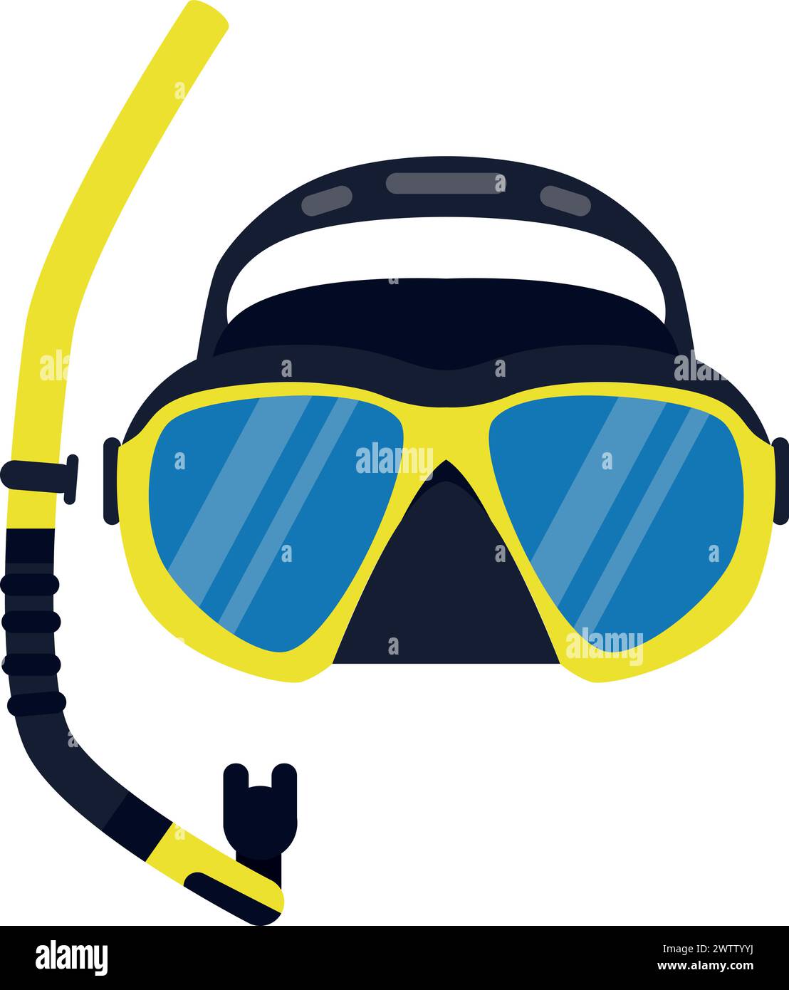 Scuba mask color icon. Underwater snorkel equipment Stock Vector Image ...