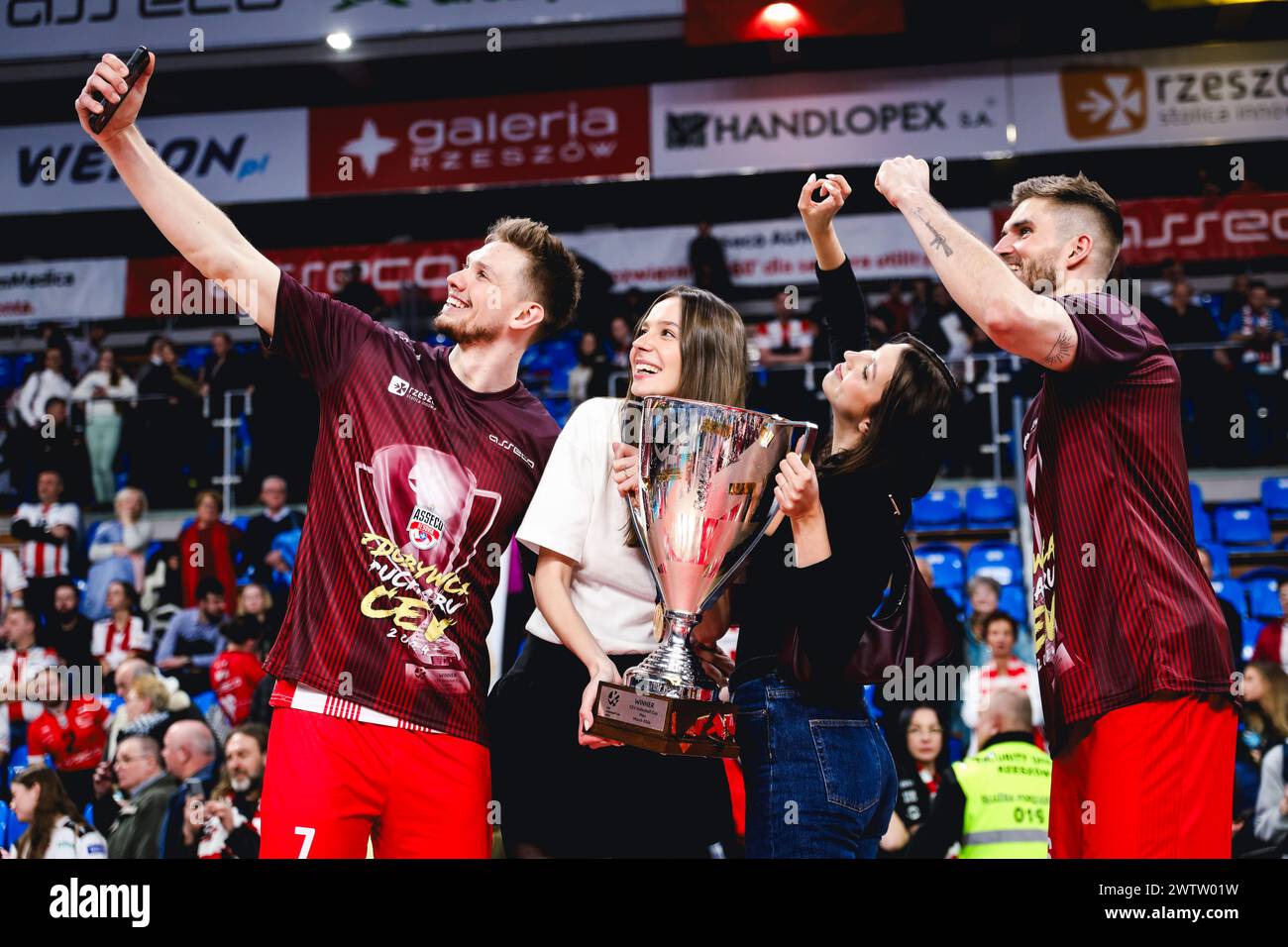 2024.03.19 Rzeszow Siatkowka, Puchar CEV Final Asseco Resovia Rzeszow - SVG Luneburg N/z Jakub ...