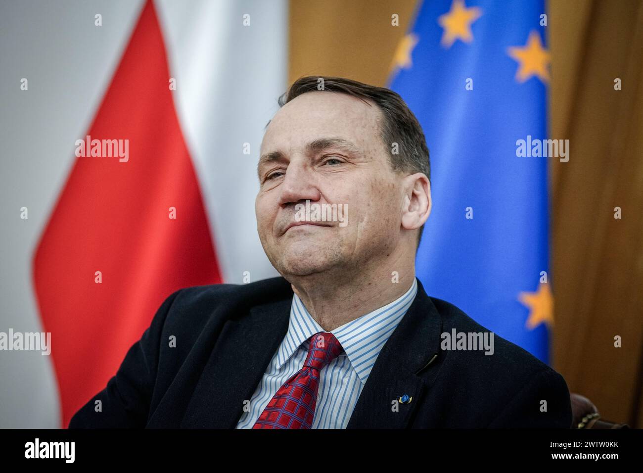 Warschau, Poland. 19th Mar, 2024. Rados·aw Sikorski, Foreign Minister ...