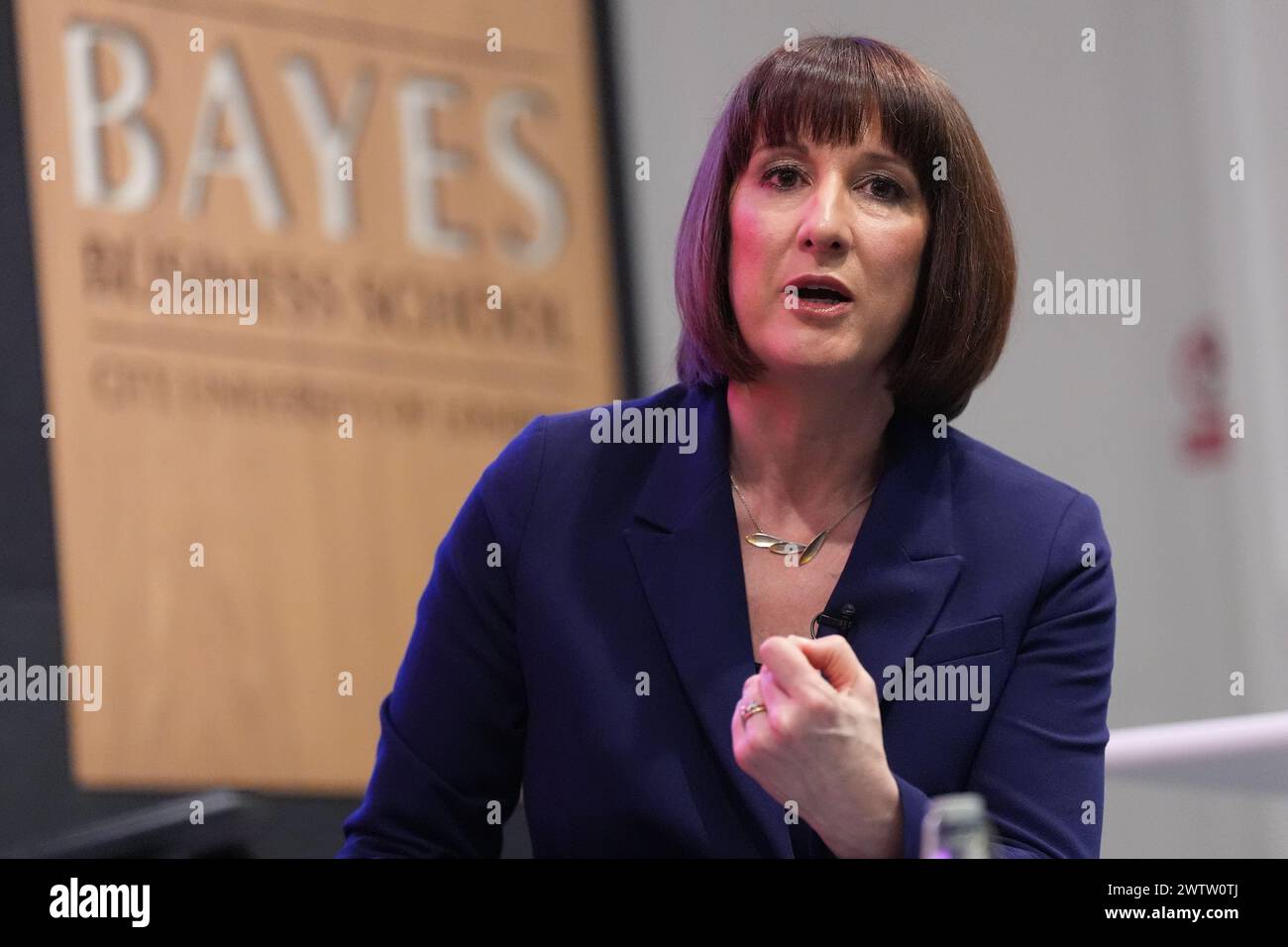 Shadow chancellor Rachel Reeves gives a speech at the Mais lecture held ...
