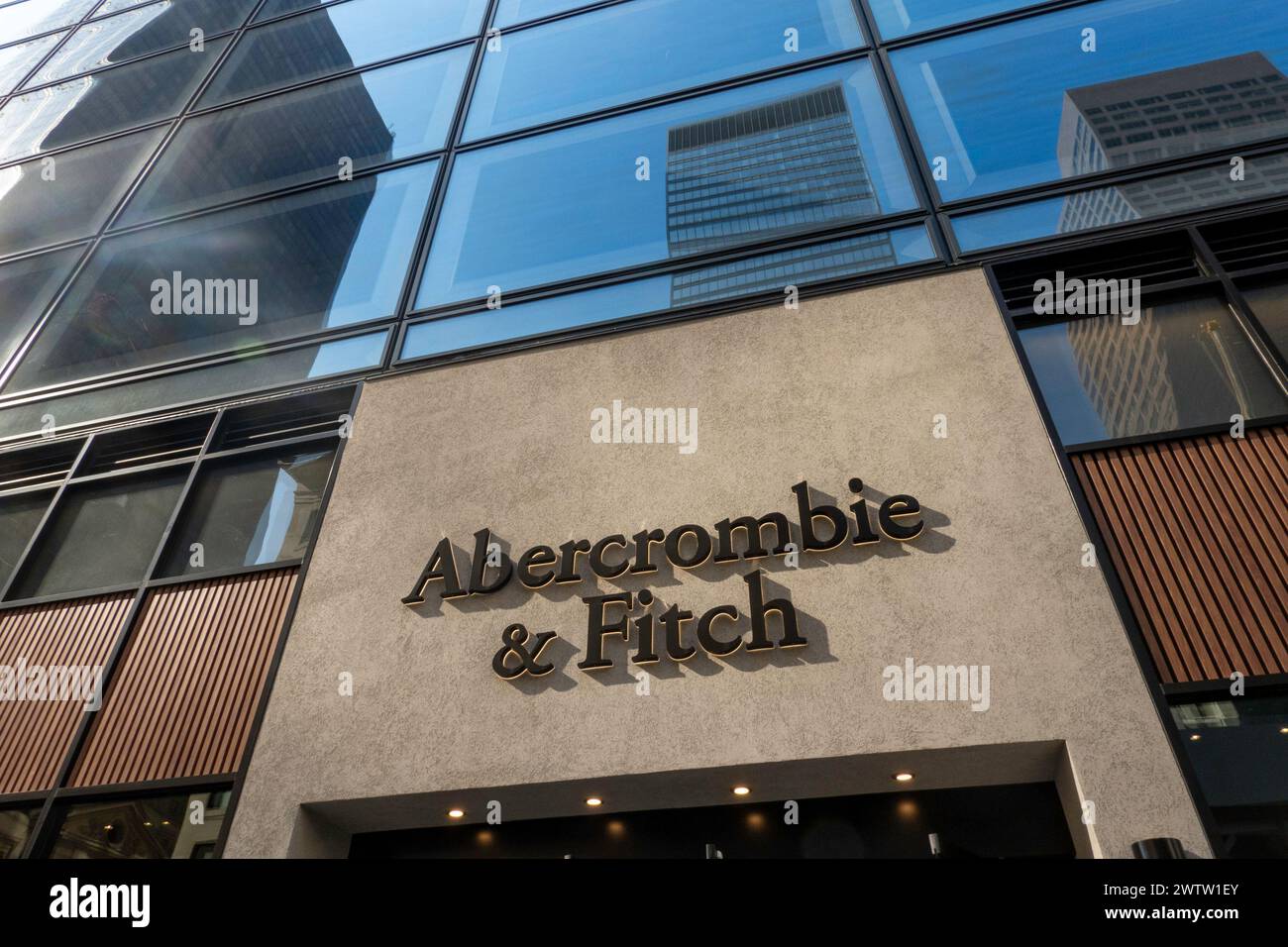 Abercrombie & Fitch, flagship store on Fifth Avenue, 2024, Manhattan ...