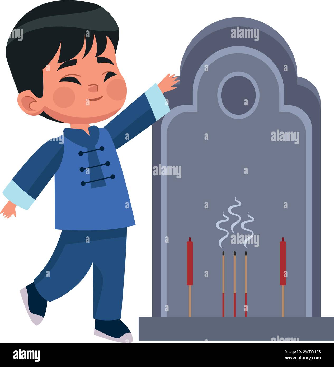 The chinese cemetery Stock Vector Images - Alamy