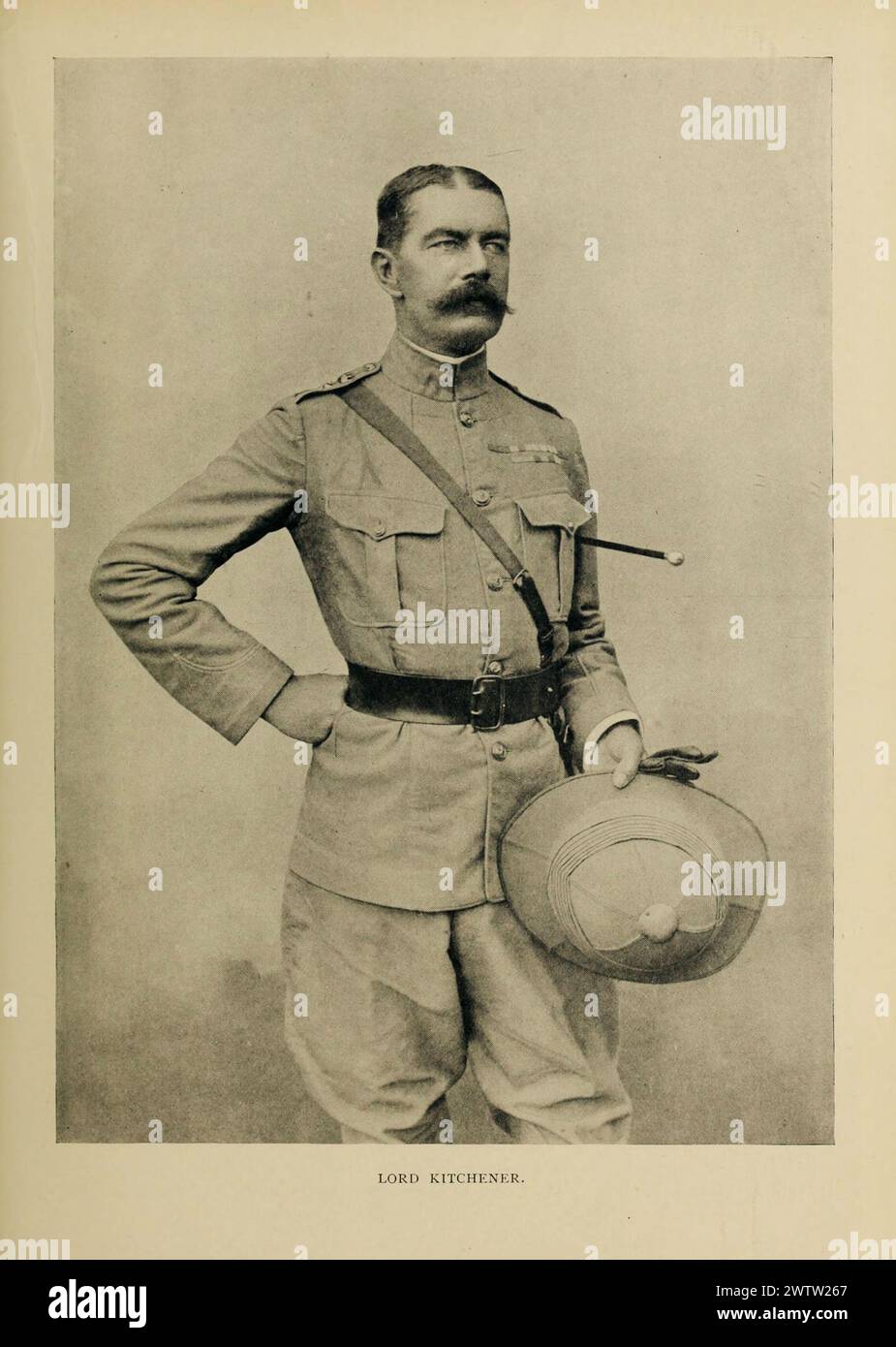 Vintage Portrait, Chief of Staff Lord Herbert Kitchener. From History ...