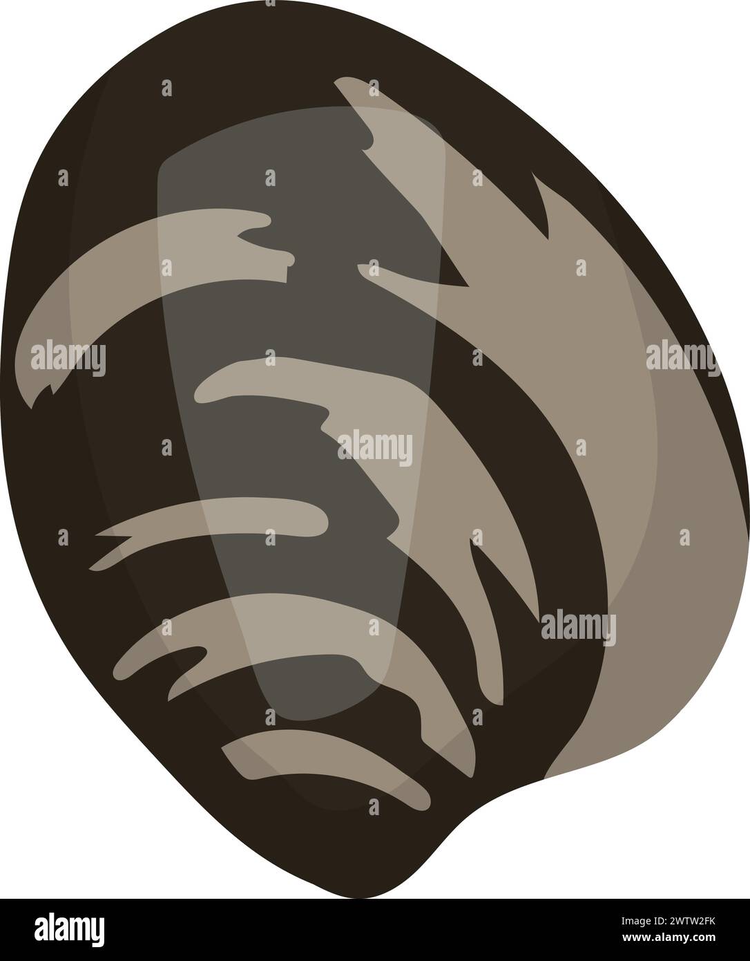 Sea shell icon. Cartoon ocean beach seashell Stock Vector Image & Art ...