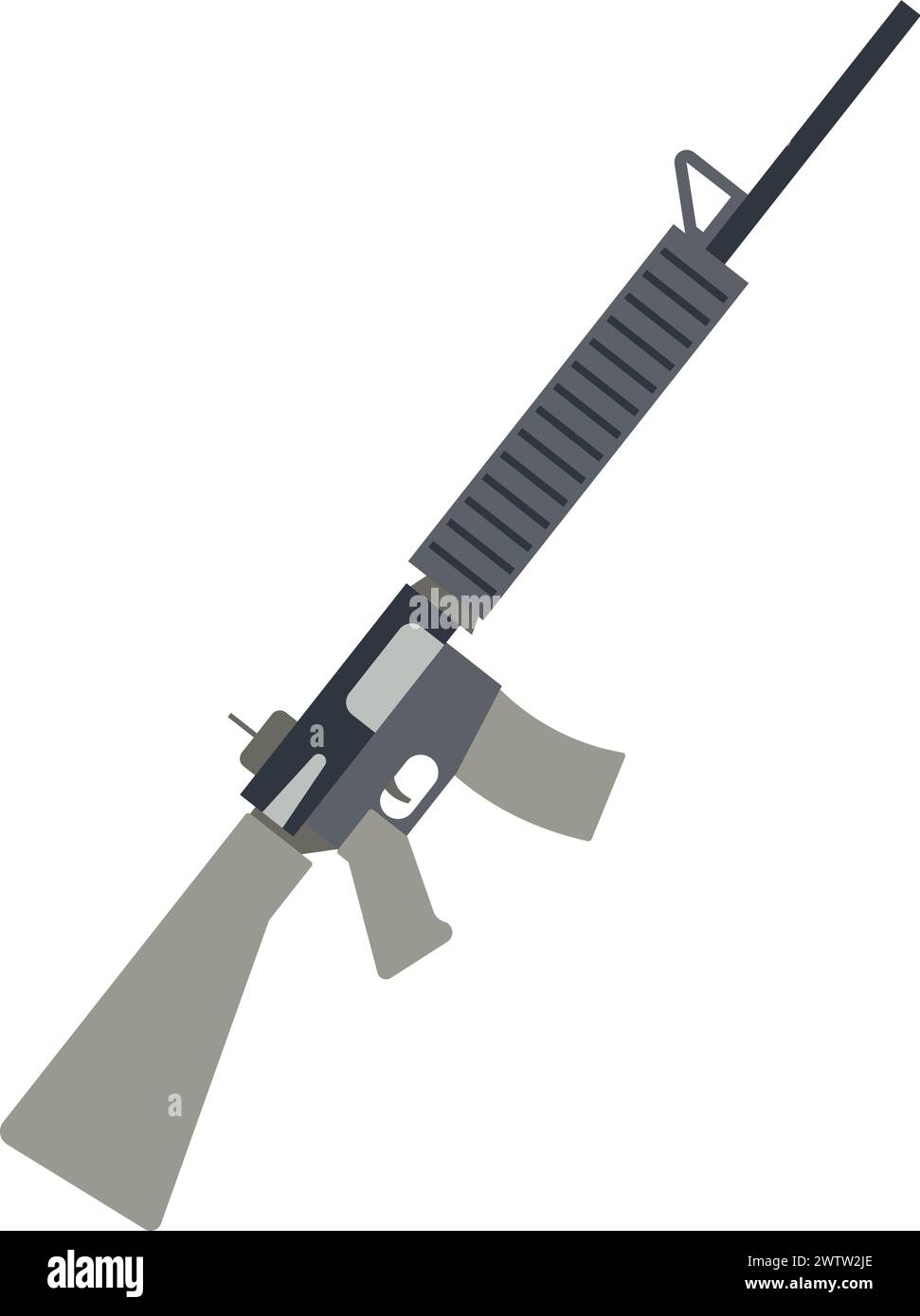 Long gun color icon. Military army weapon Stock Vector Image & Art - Alamy