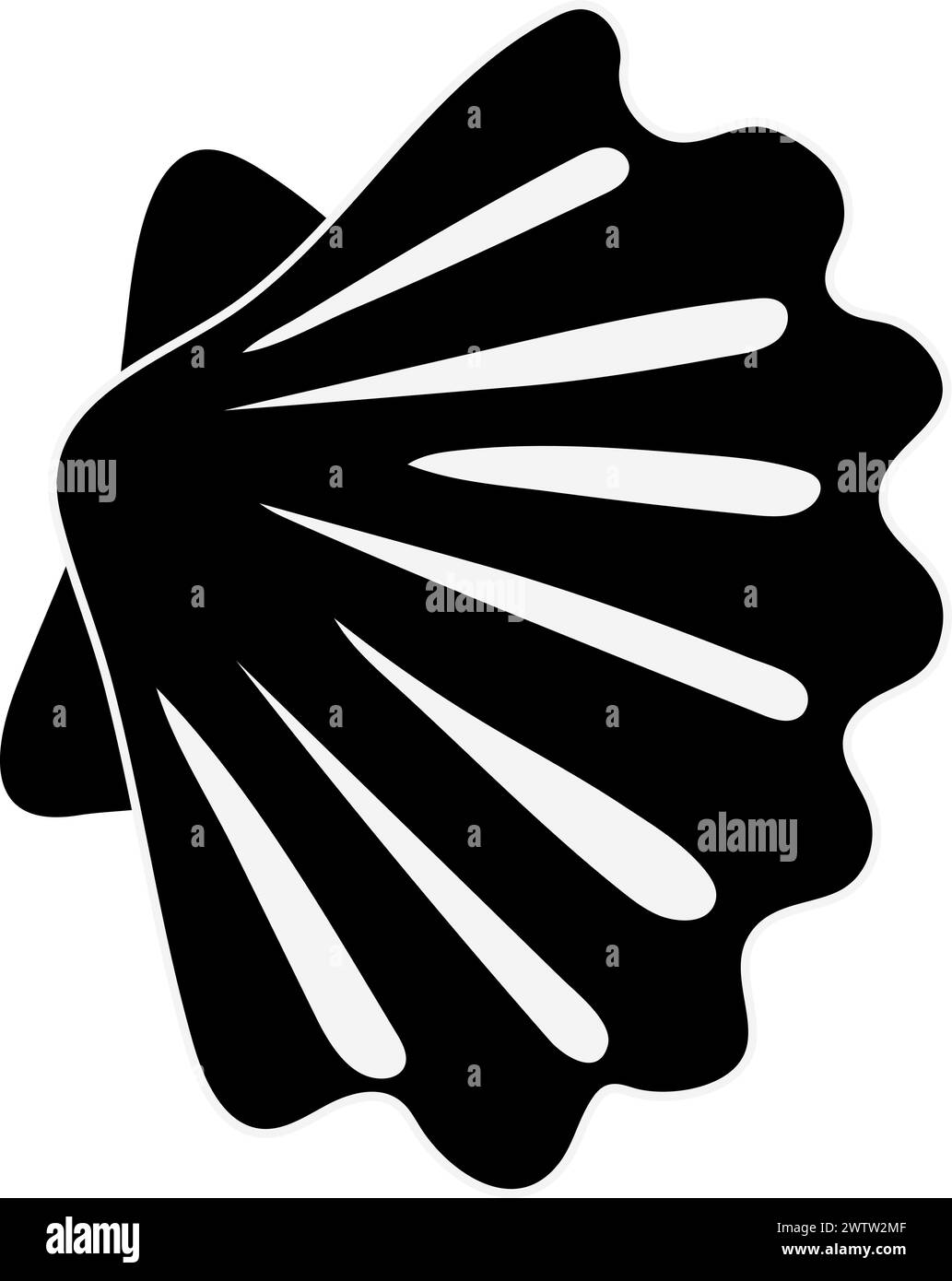 Ocean shell black icon. Marine seashell symbol Stock Vector Image & Art ...