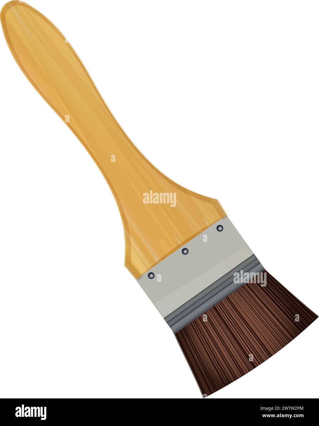 Painter brush cartoon icon. Oil or watercolor artist tool Stock Vector ...