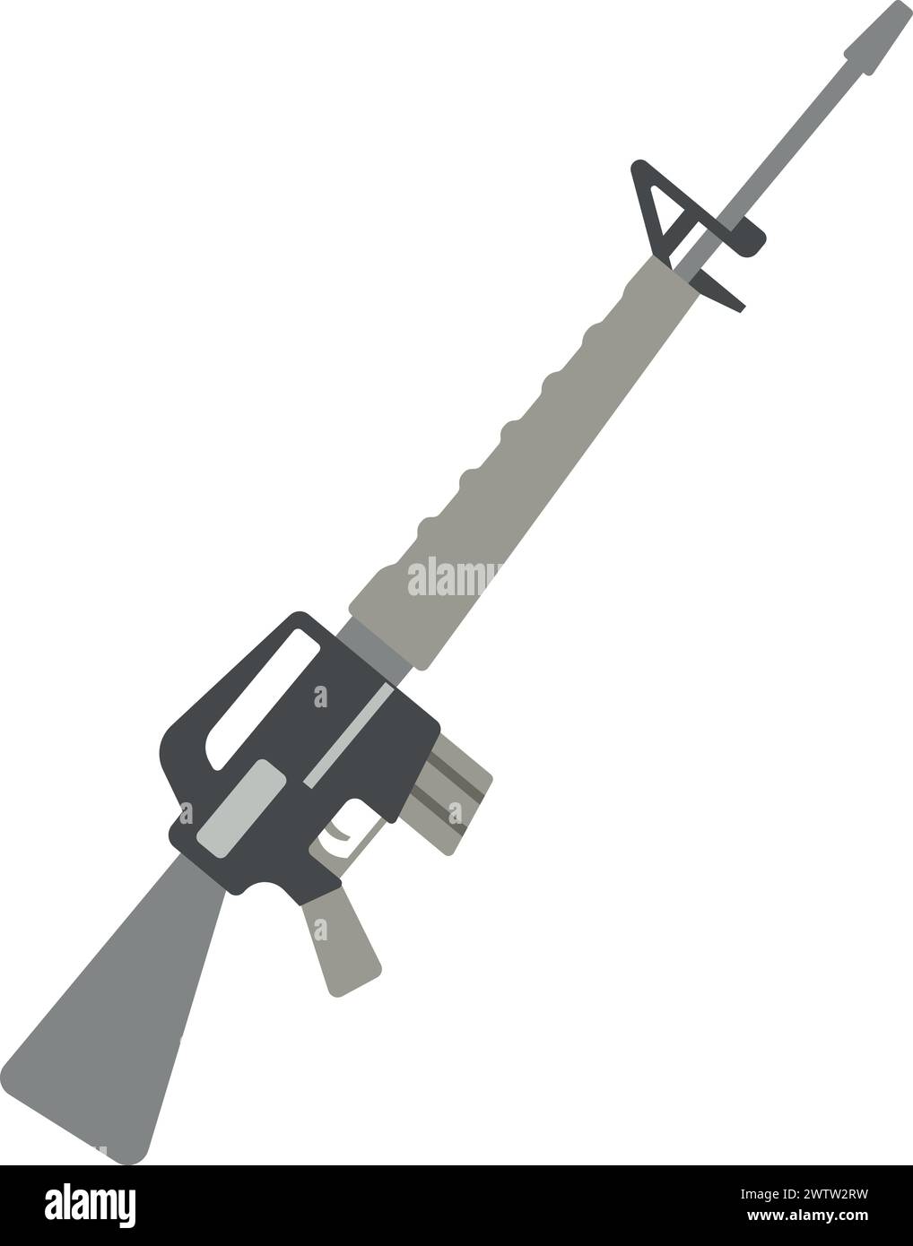 Hunter rifle. Military gun. Weapon color icon Stock Vector Image & Art ...