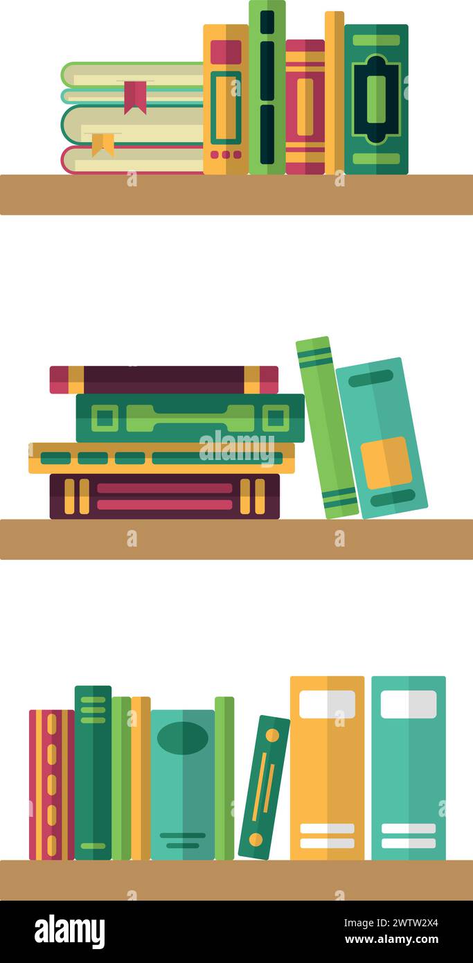 Bookshelves old books background Cut Out Stock Images & Pictures - Alamy