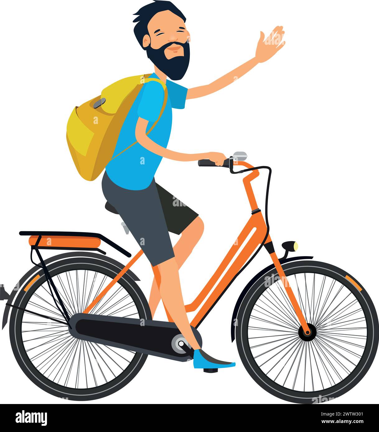 Bicycle summer Cut Out Stock Images & Pictures - Alamy