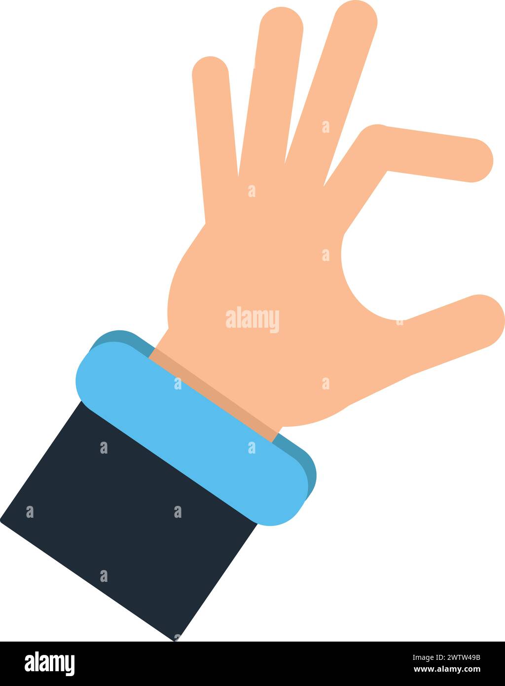 Grabbing gesture. Businessman hand. Male palm icon Stock Vector Image ...