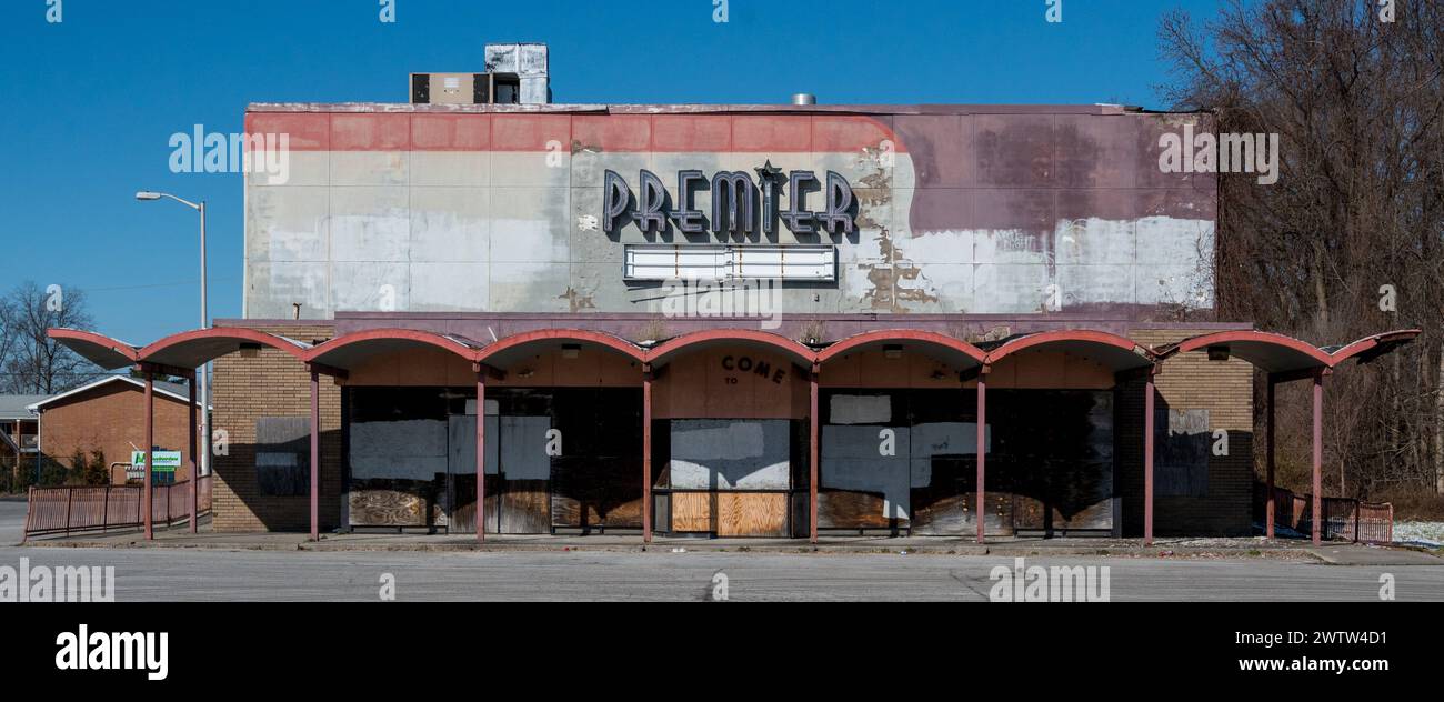 Abandoned Premier Theater near the Jersey Shore Stock Photo - Alamy