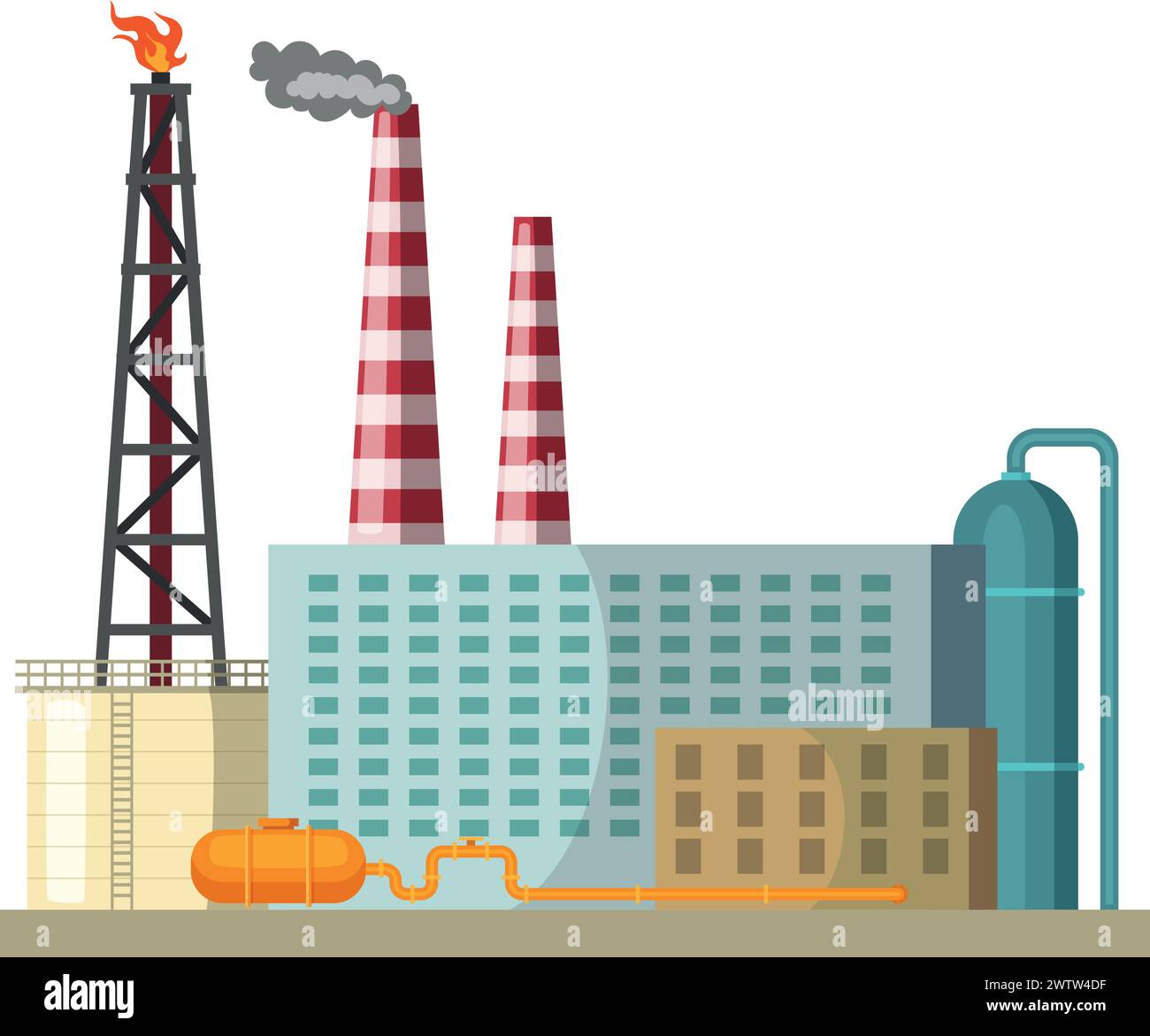 Cartoon factory Cut Out Stock Images & Pictures - Alamy