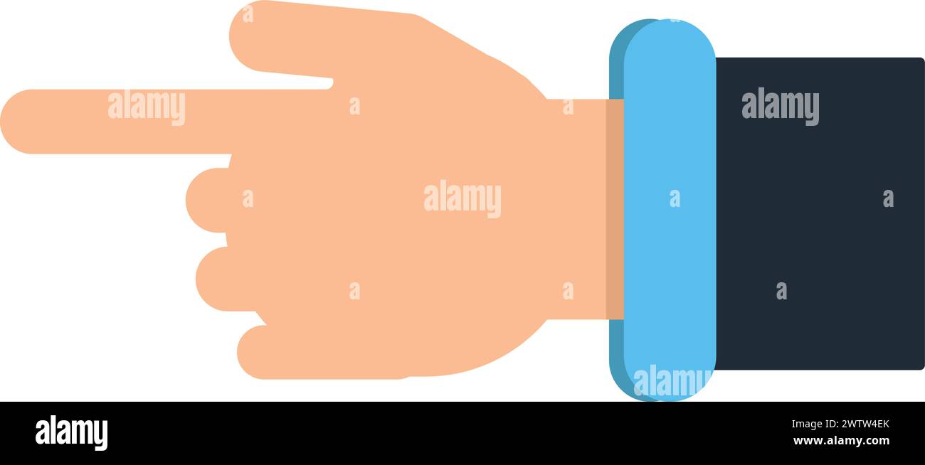 Hand gesture of instruction Stock Vector Images - Alamy