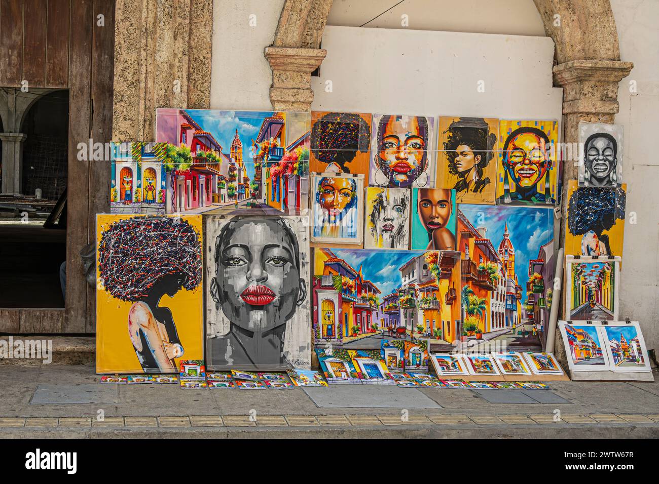Cartagena, Colombia - July 25, 2023: In front of Catedral de Santa ...