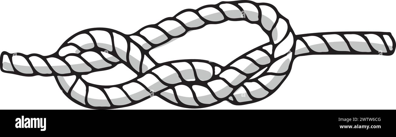 Hand tied rope Stock Vector Images - Alamy