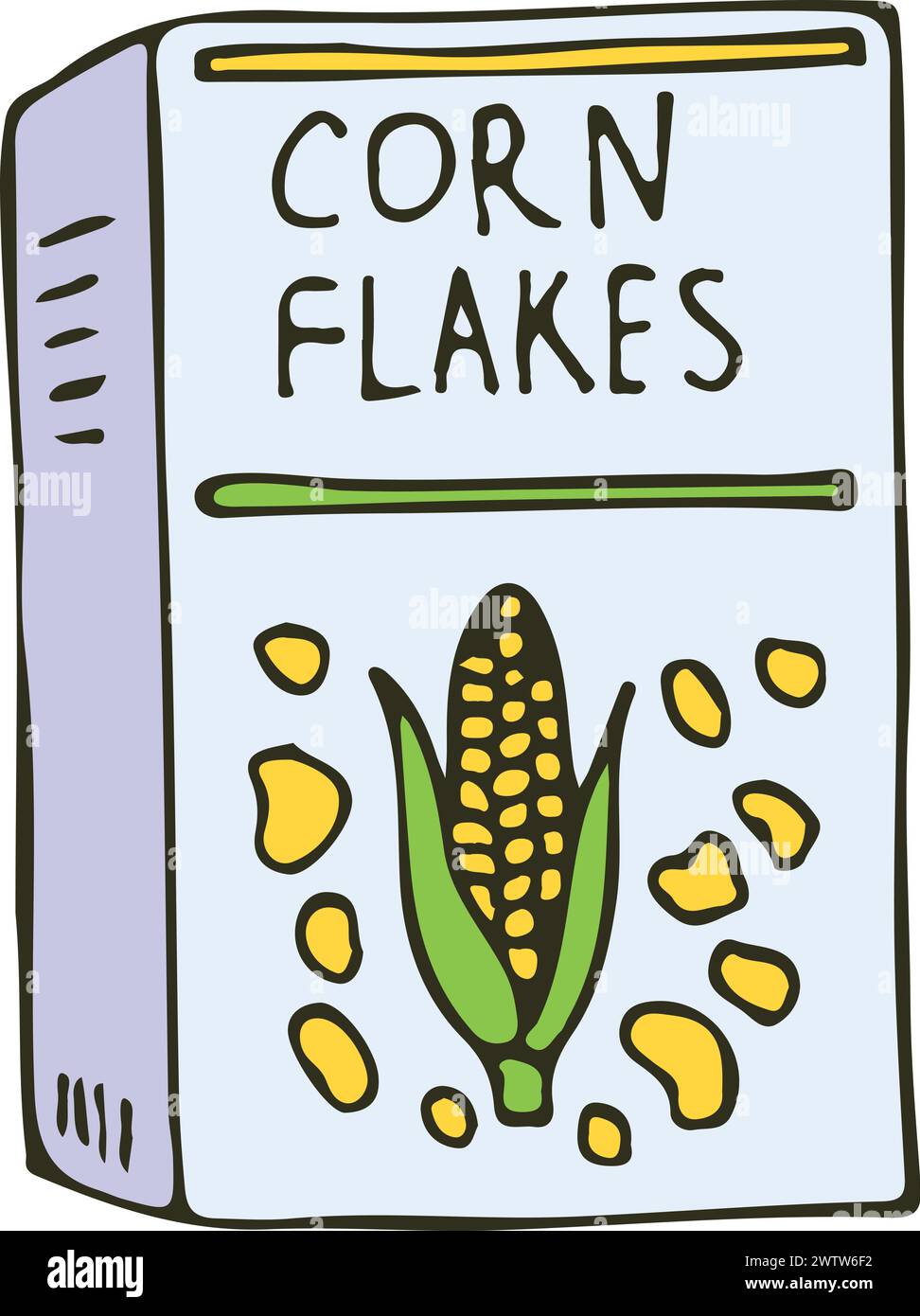 Corn flakes box Cut Out Stock Images & Pictures - Alamy