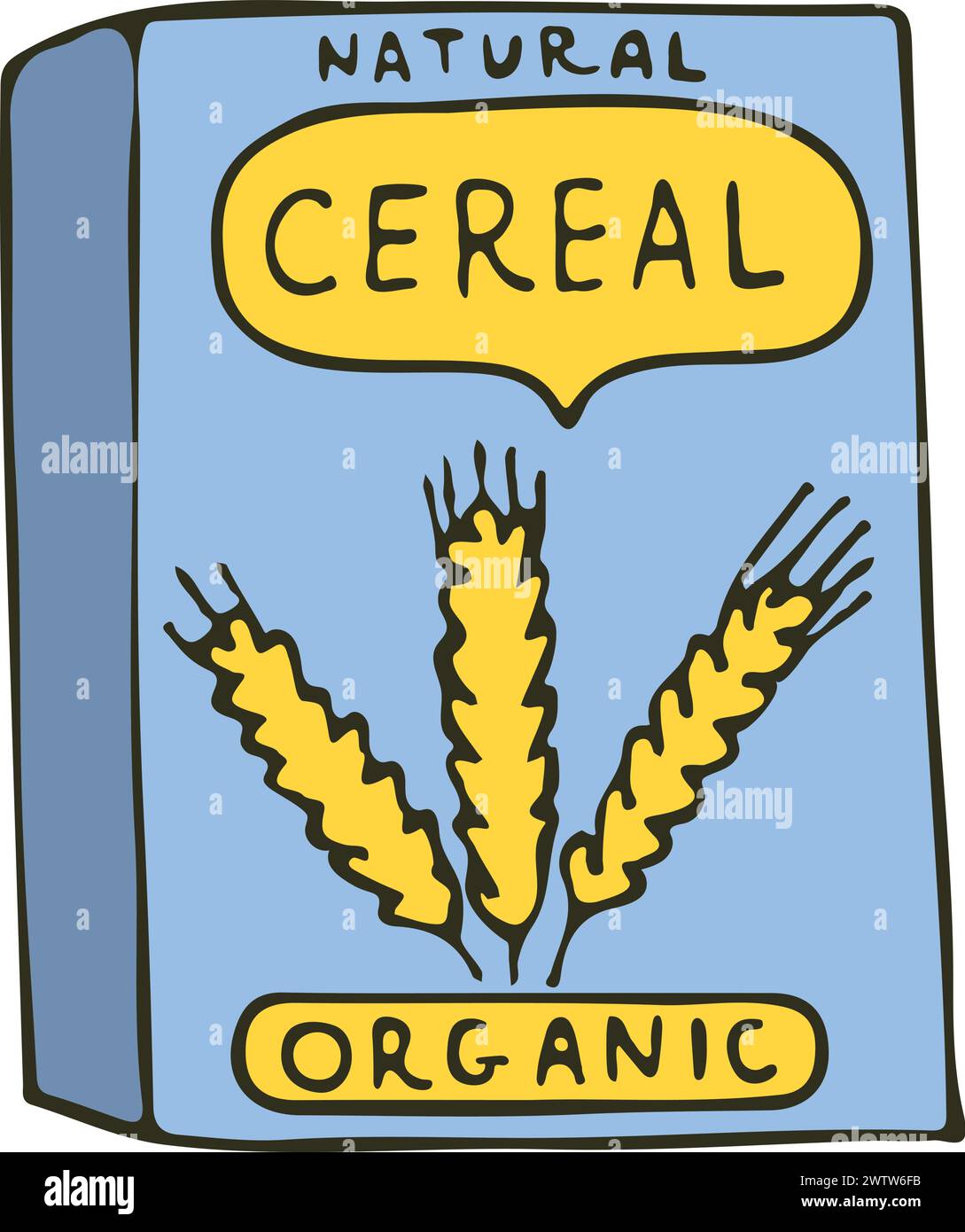 Cereal box Stock Vector Images - Alamy