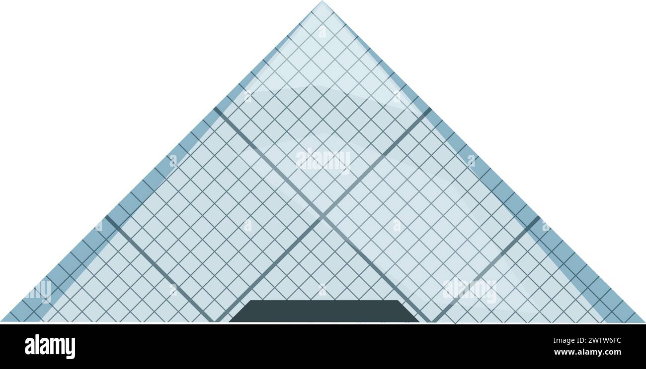 Iconic glass pyramid louvre Cut Out Stock Images & Pictures - Alamy
