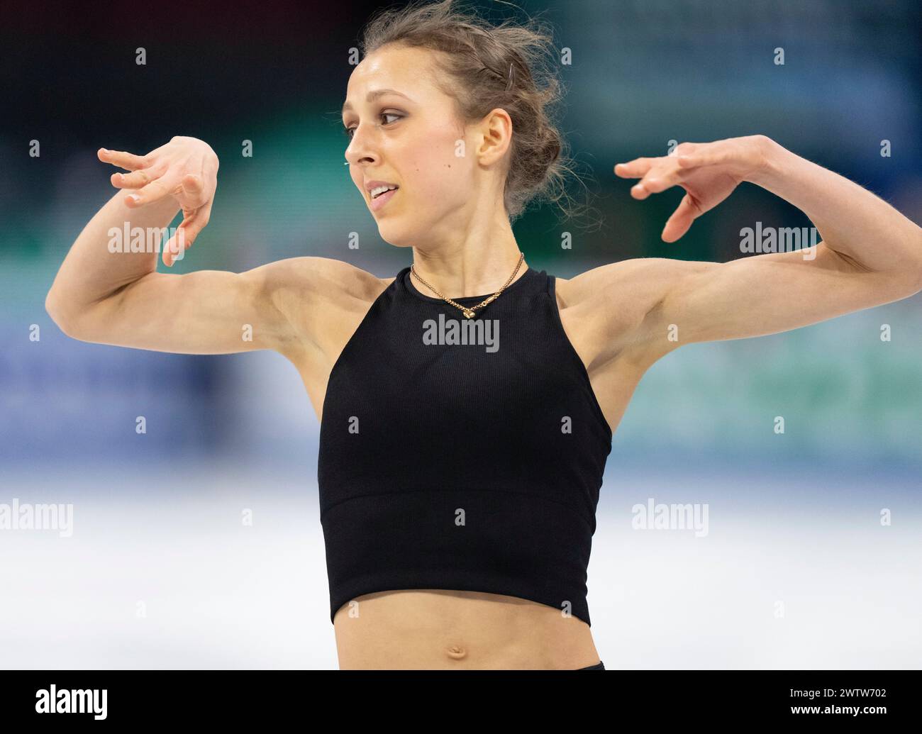 Montreal, Canada. 19th Mar, 2024. Livia Kaiser of Switzerland performs ...