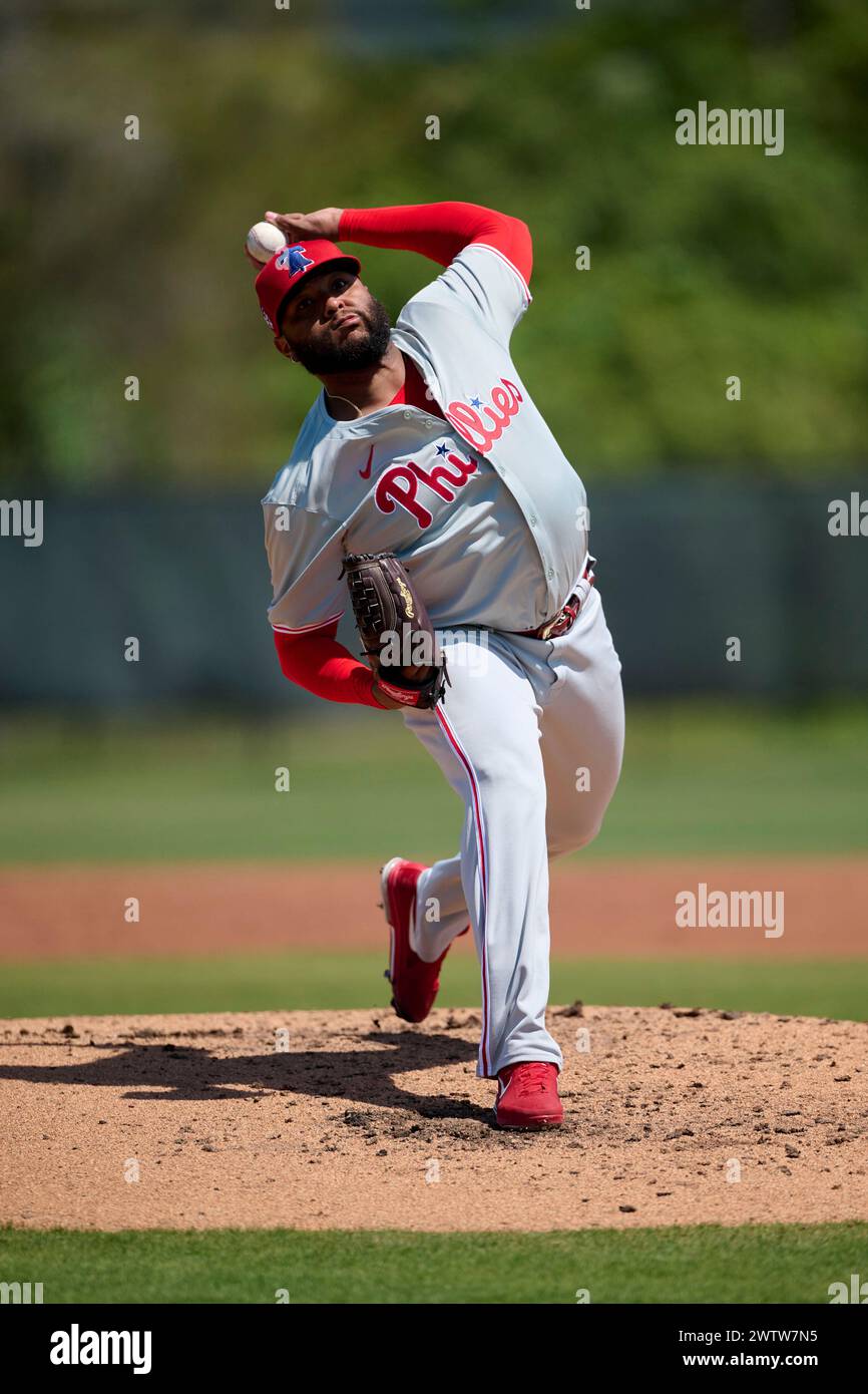 Philadelphia Phillies Jose Alvarado (46) delivers a pitch during an ...