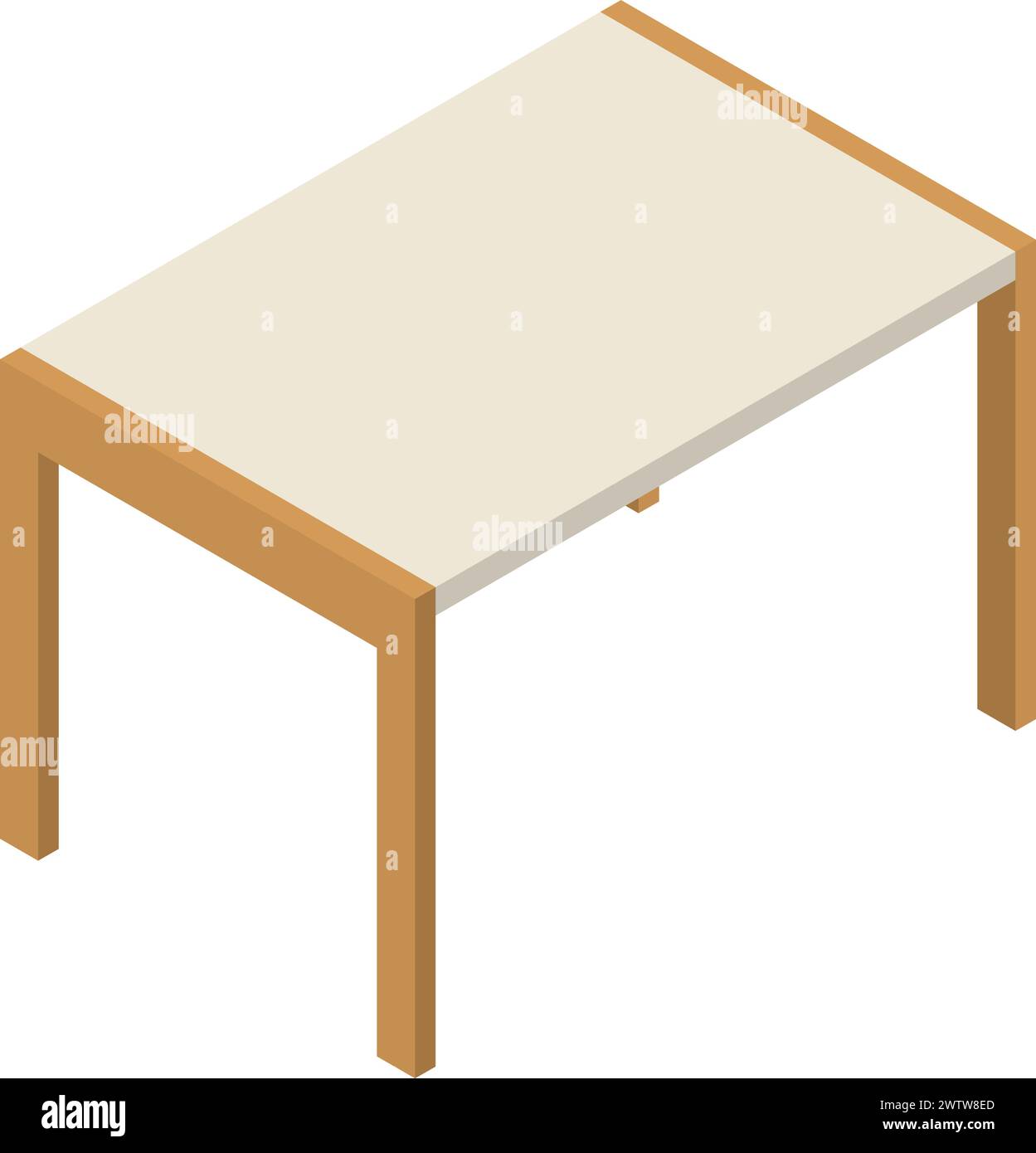 Coffee table isometric color icon. Room furniture Stock Vector Image ...