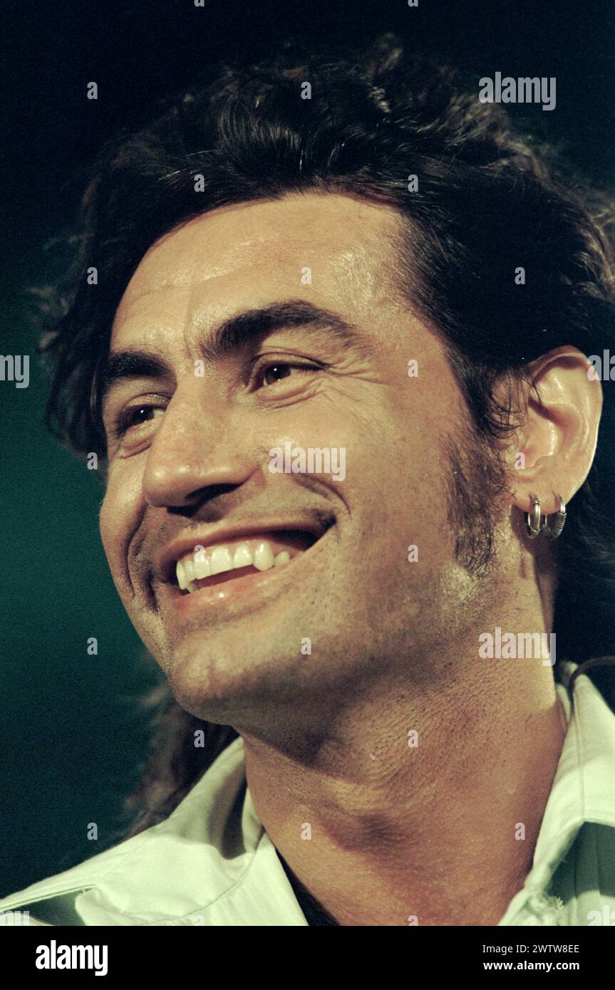 San Marino Italy 28/05/1996 : Luciano Ligabue,Italian singer,during the ...