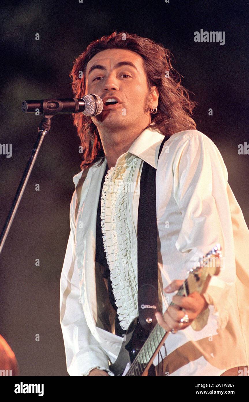 San Marino Italy 28/05/1996 : Luciano Ligabue,Italian singer,during the ...