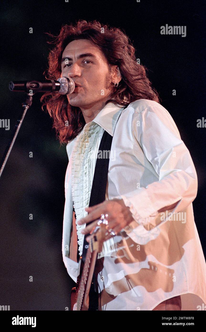 San Marino Italy 28/05/1996 : Luciano Ligabue,Italian singer,during the ...